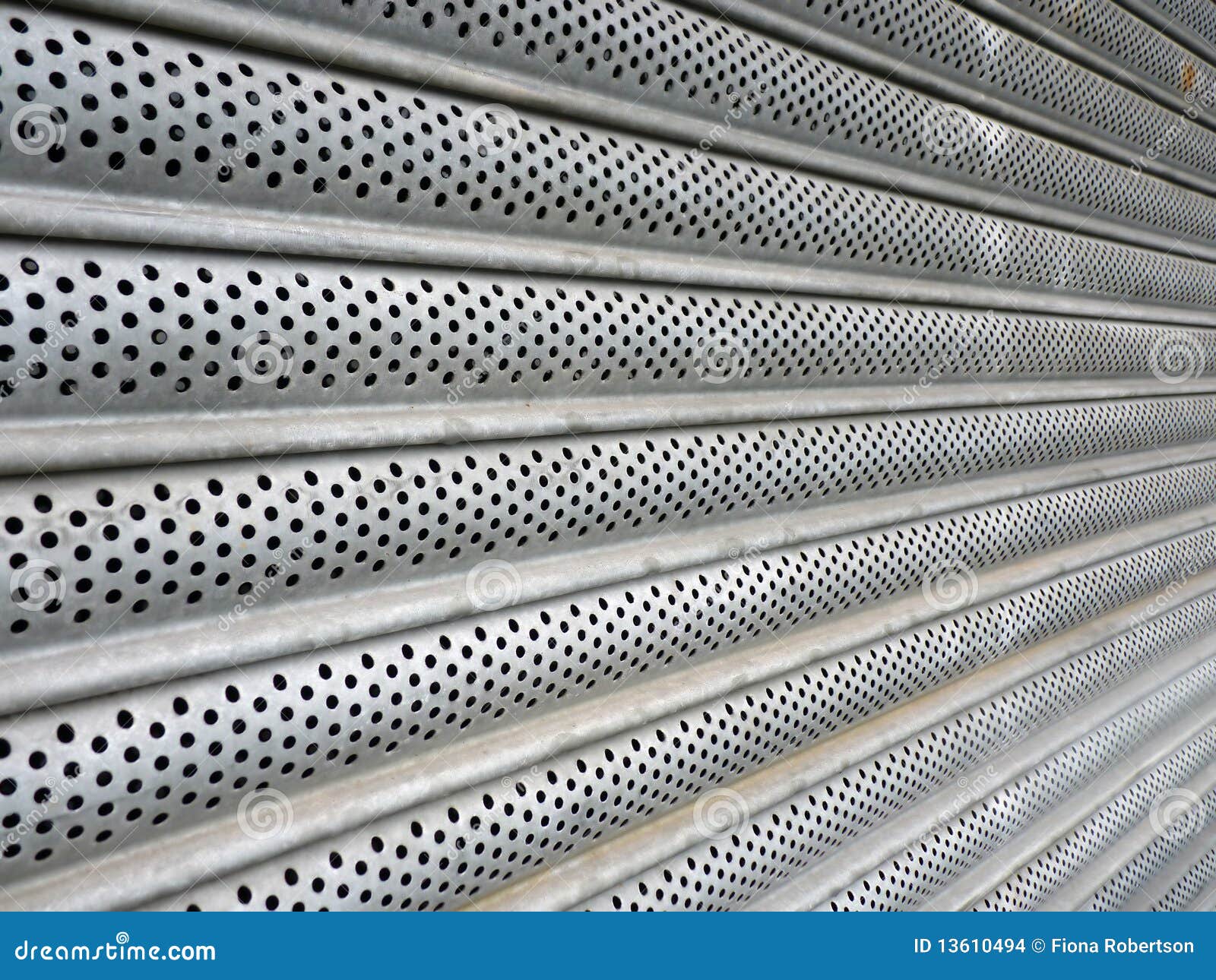 Metal Shutter stock photo. Image of metal, blind, grey - 13610494