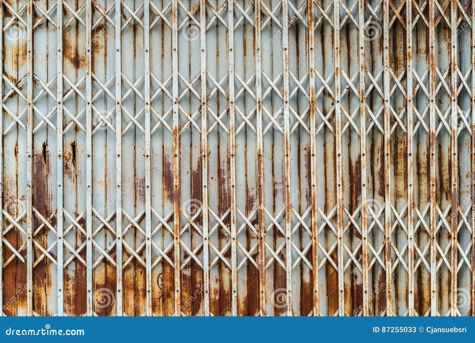 Metal shutter gate stock image. Image of rusty, door - 87255033
