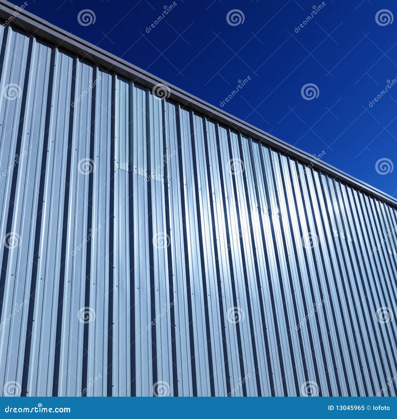 Metal Side of Building stock image. Image of architecture - 13045965