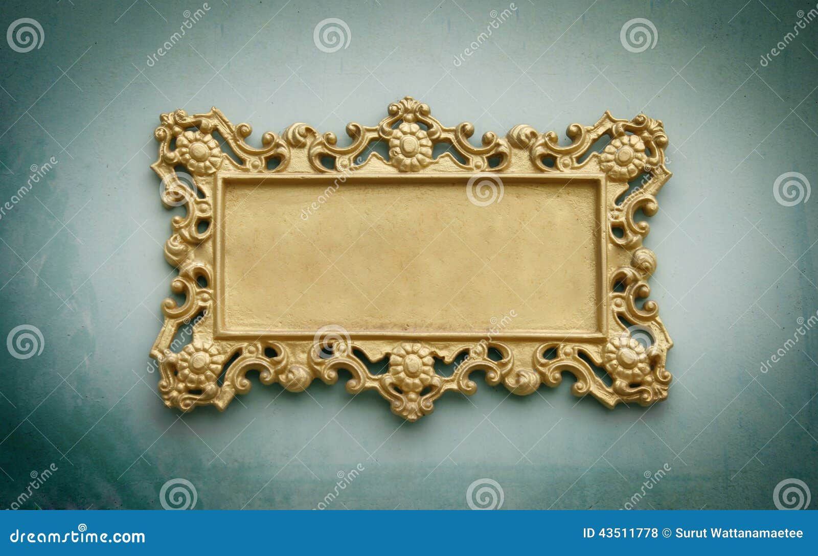 Metal Sign Plate with Frame Stock Photo - Image of nameplate, rough ...