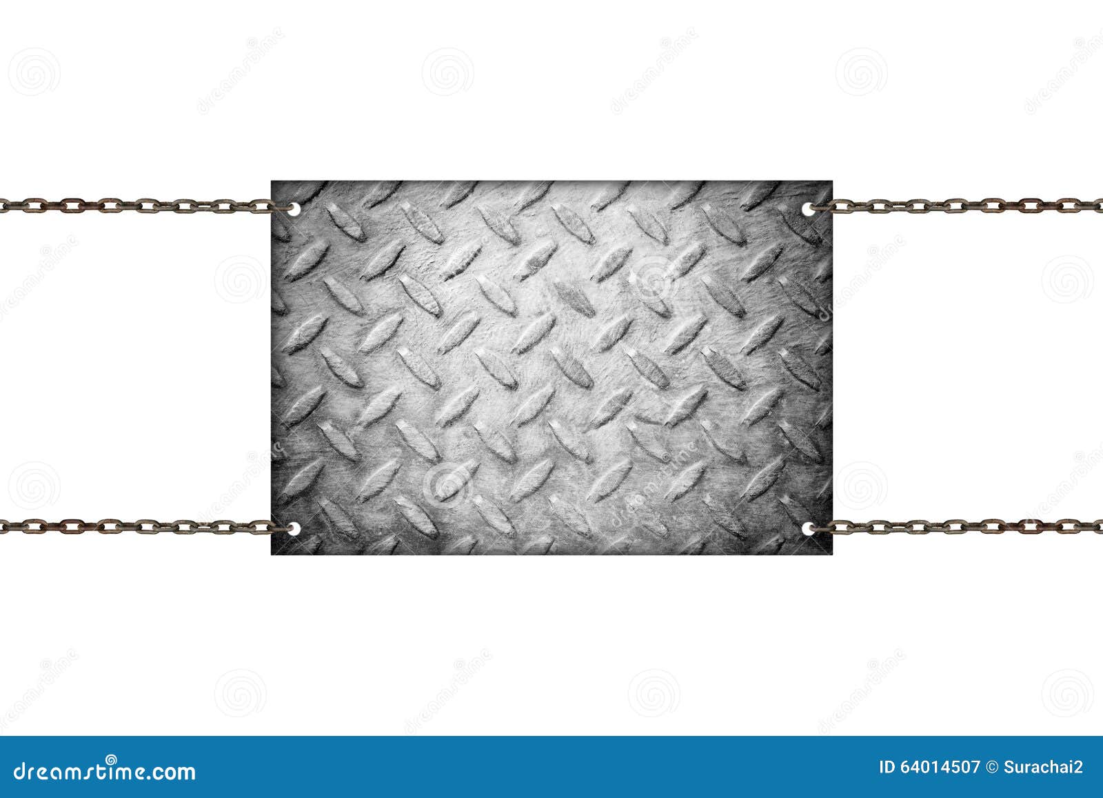 Metal Signboard Hanging on Chains Stock Image - Image of hanging ...