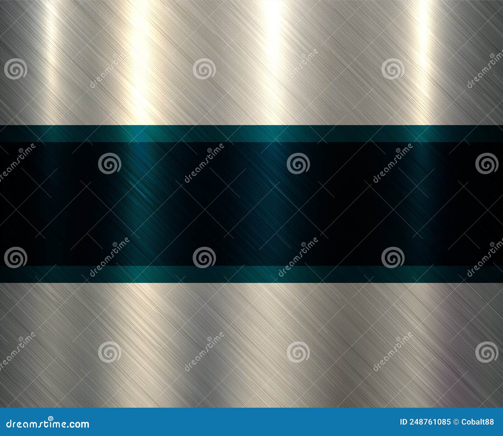 Metal Silver Blue Background, Steel Texture Stock Vector - Illustration ...