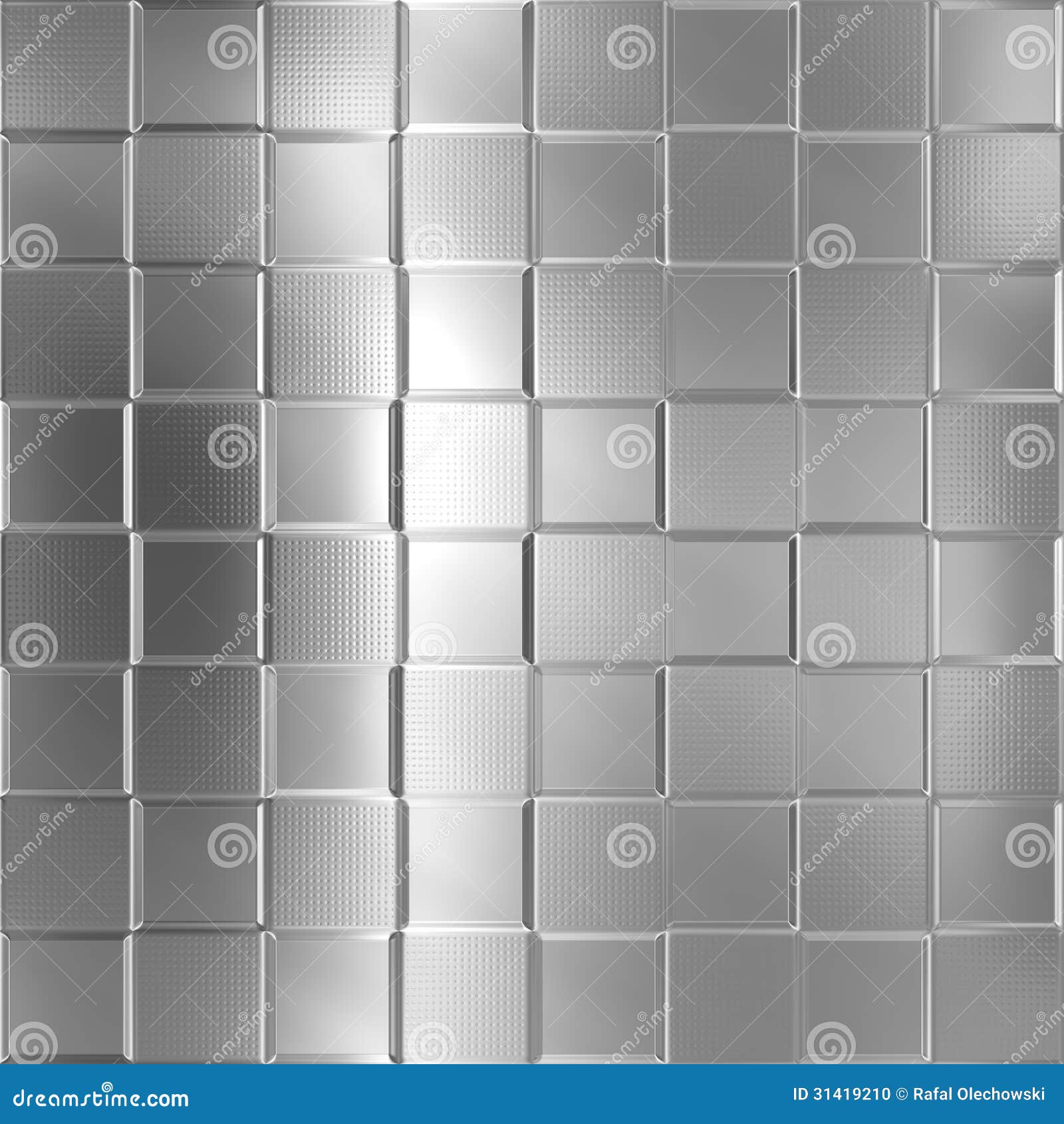Metal Silver Checked Pattern Stock Illustration - Illustration of dark ...