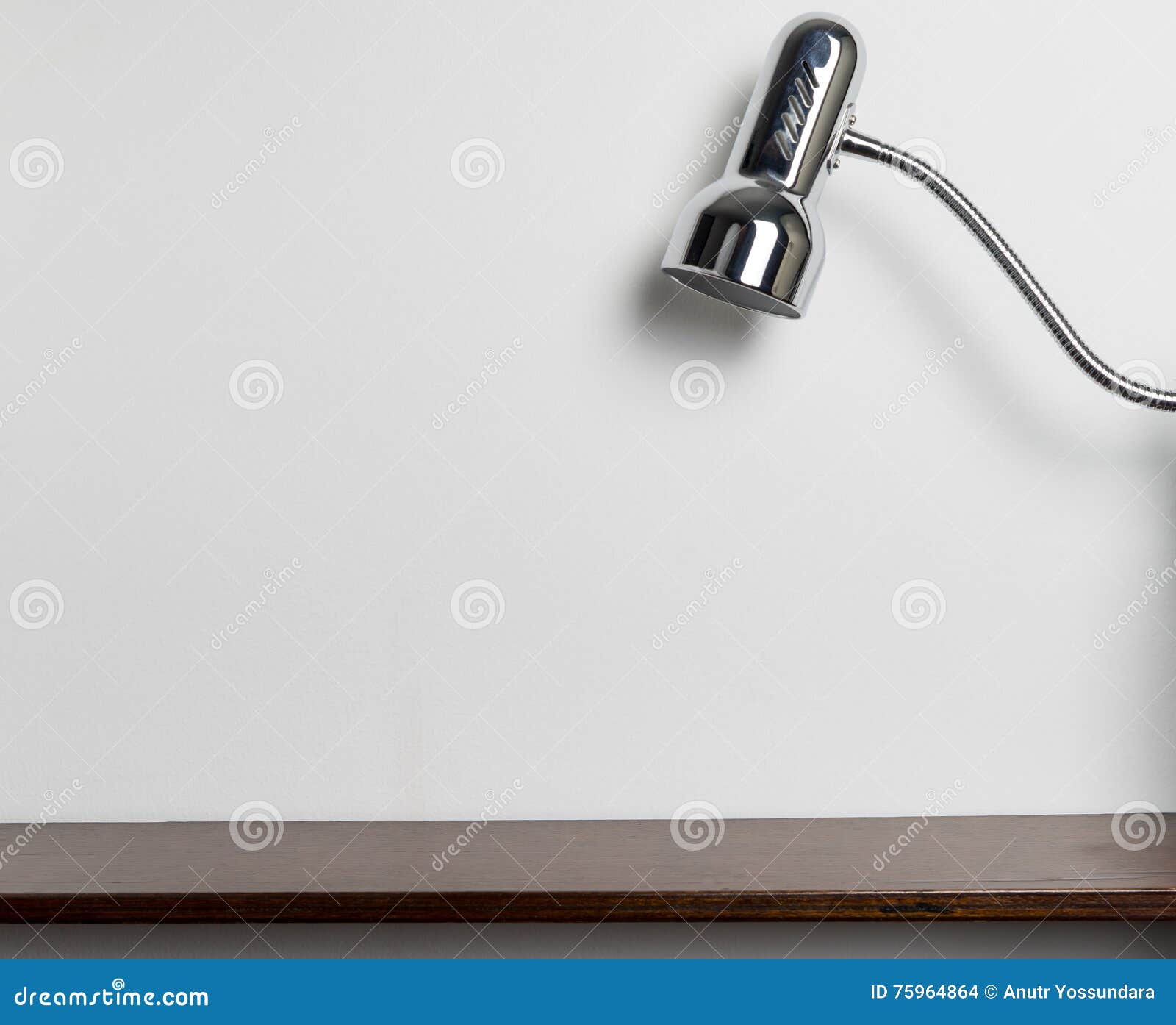 Metal Silver Desk Lamp Isolated on White Stock Photo - Image of home ...