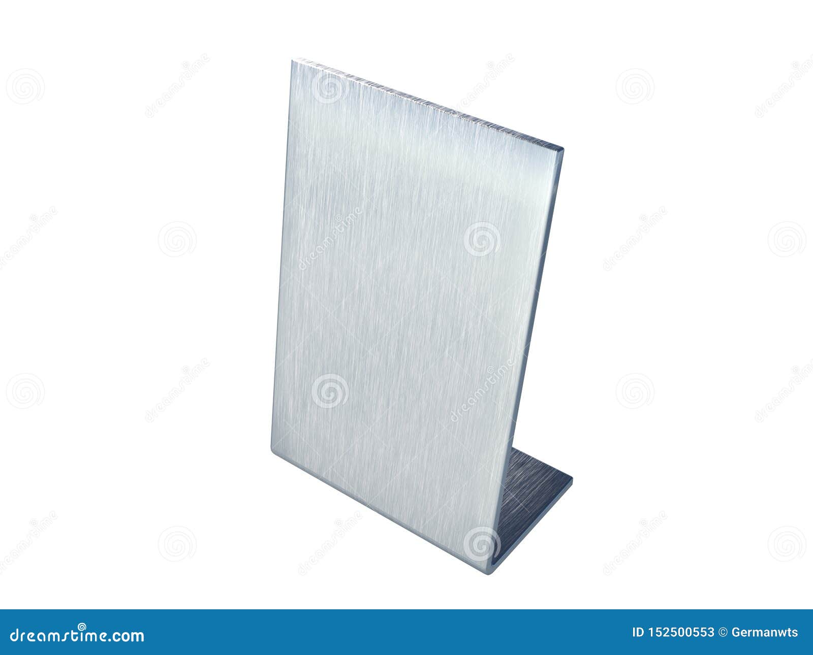 Metal - Silver Table Stand Display on White Background. 3d Rendering ...