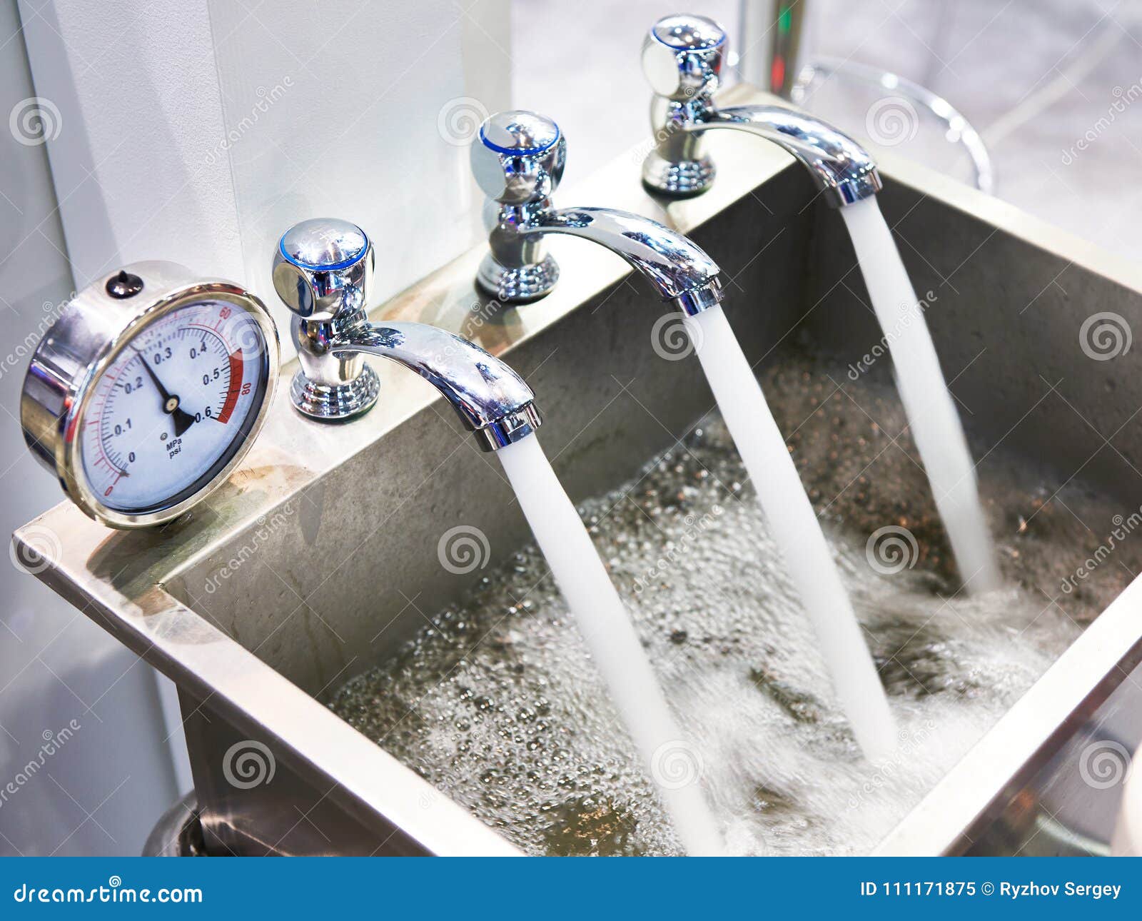 Metal Manometer, Round Industrial Thermometer Black Big Digits A Dial ...