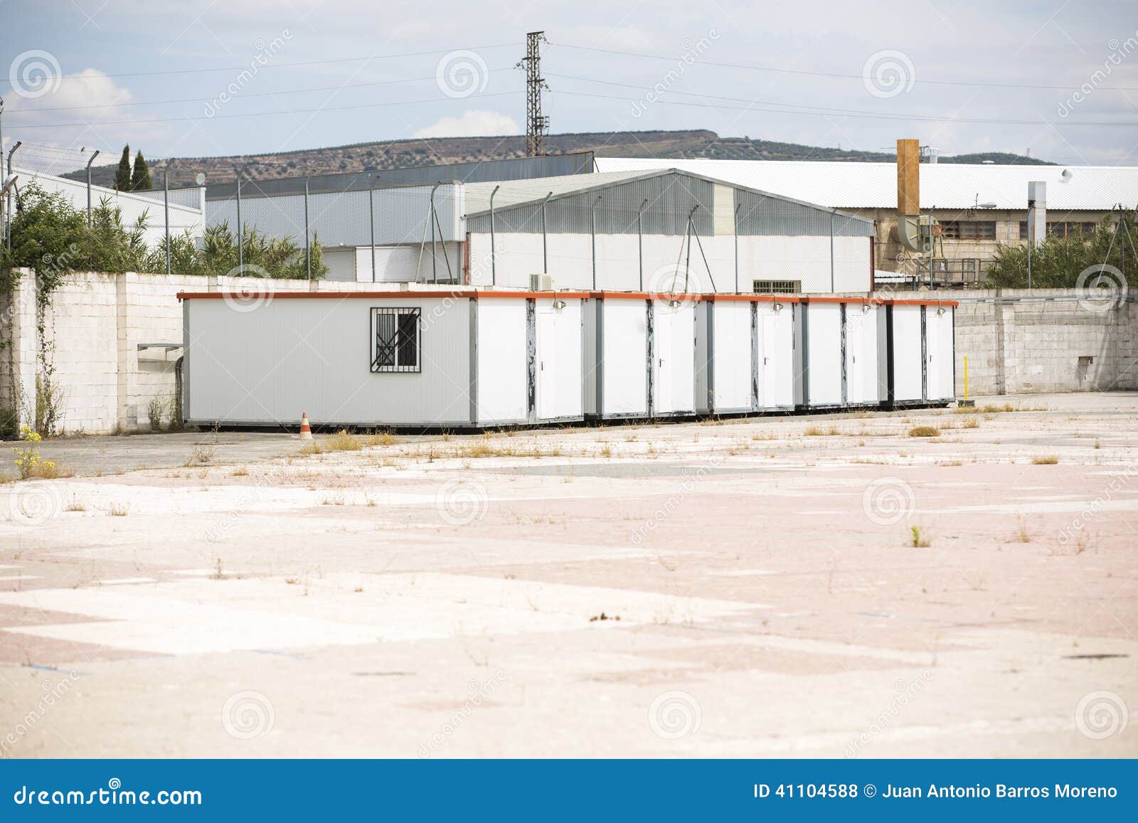Metal site hut stock photo. Image of door, parallelepiped - 41104588