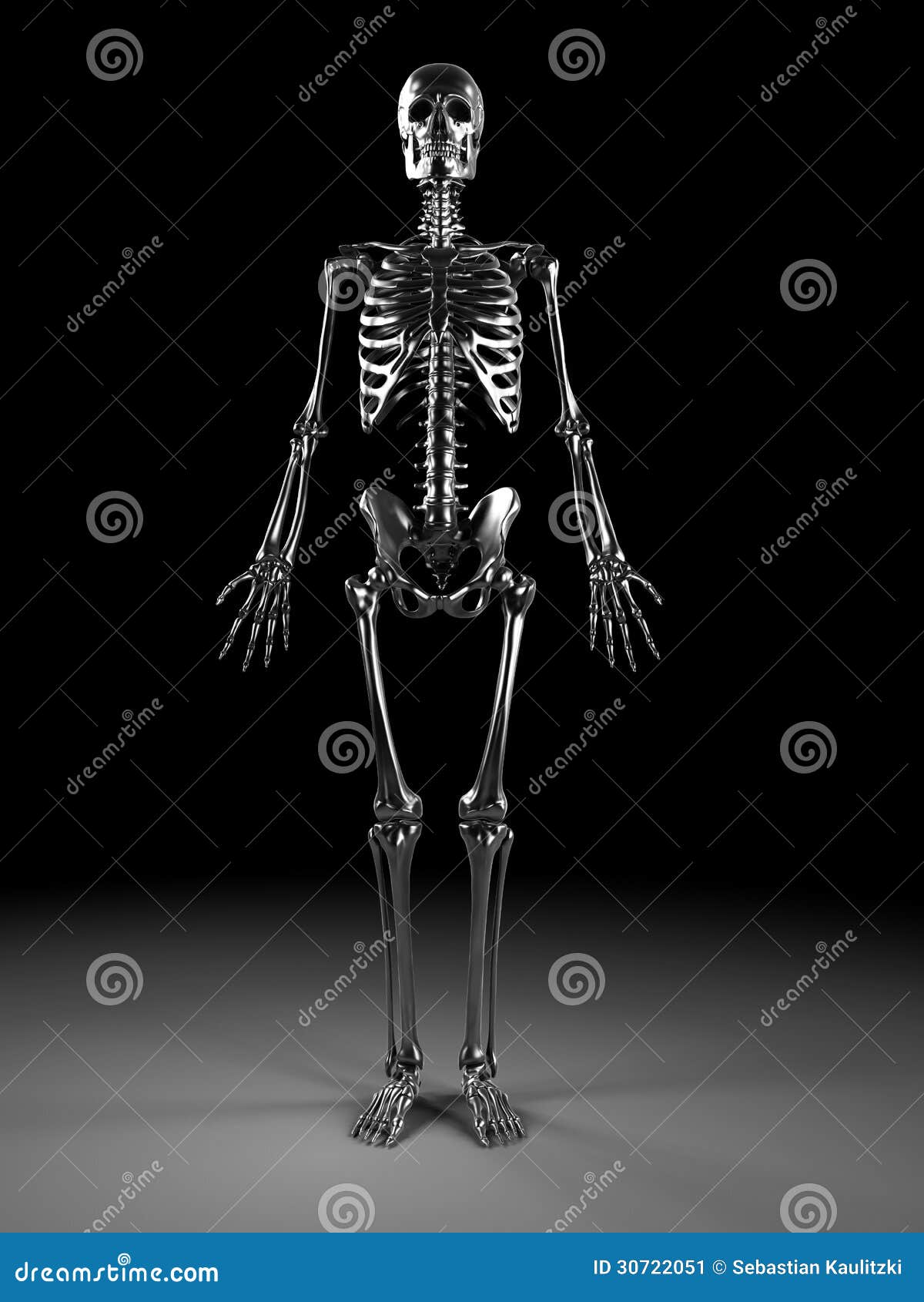 Metal skeleton stock illustration. Illustration of hard - 30722051