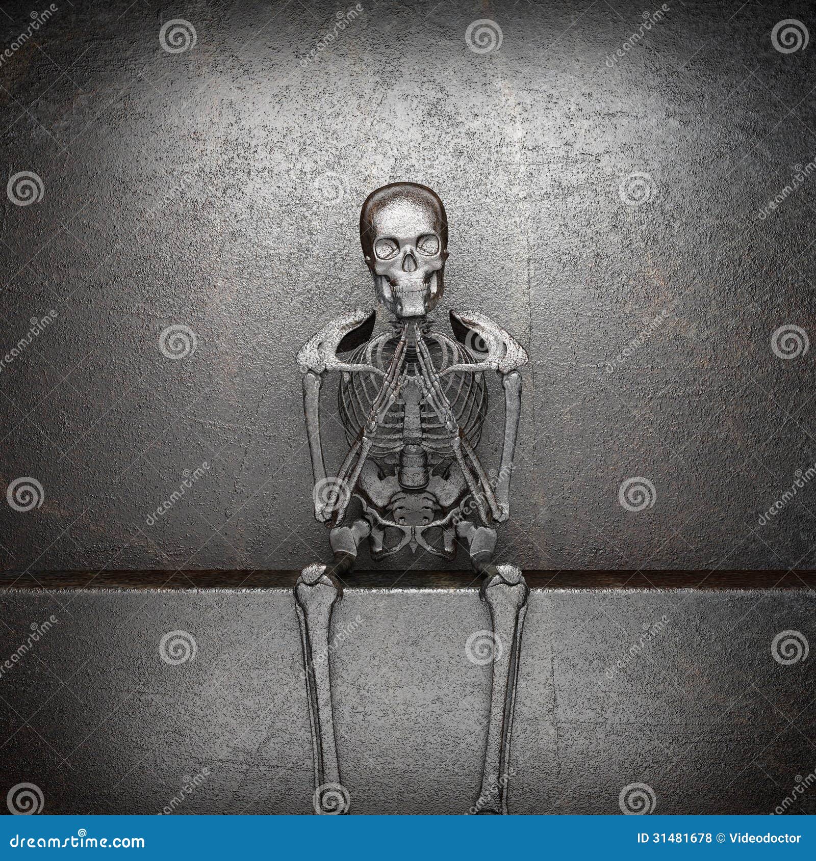 Metal skeleton stock illustration. Illustration of sheet - 31481678