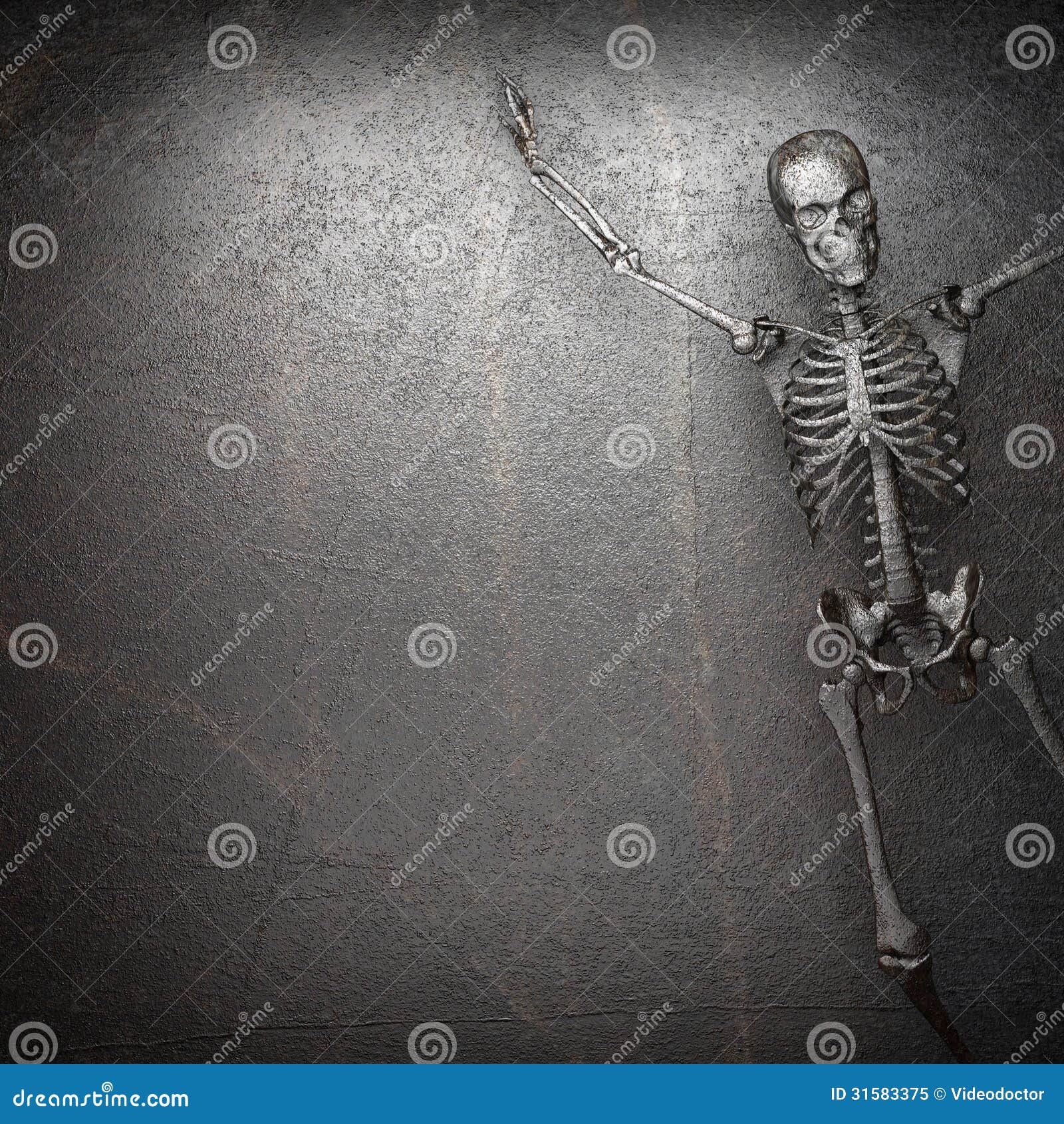 Metal skeleton stock illustration. Illustration of metal - 31583375