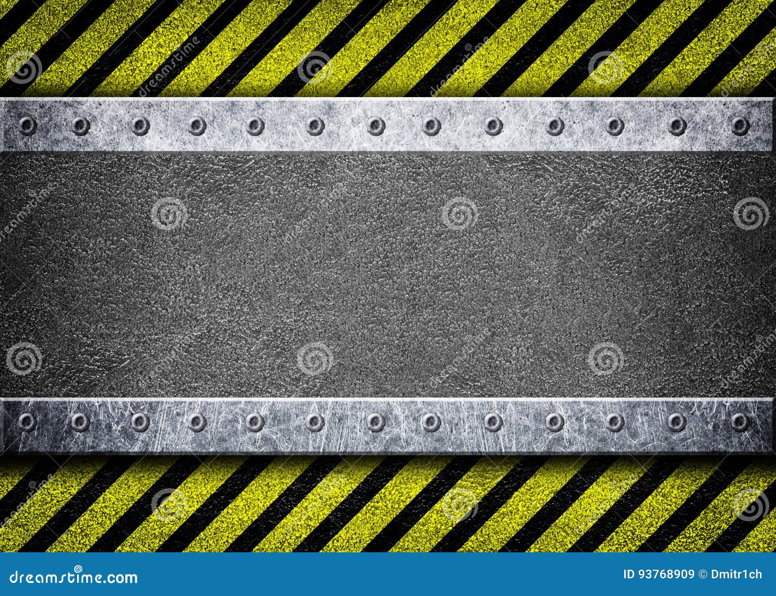 Metal Sliding Door with the Warning of Danger Coloring Stock ...