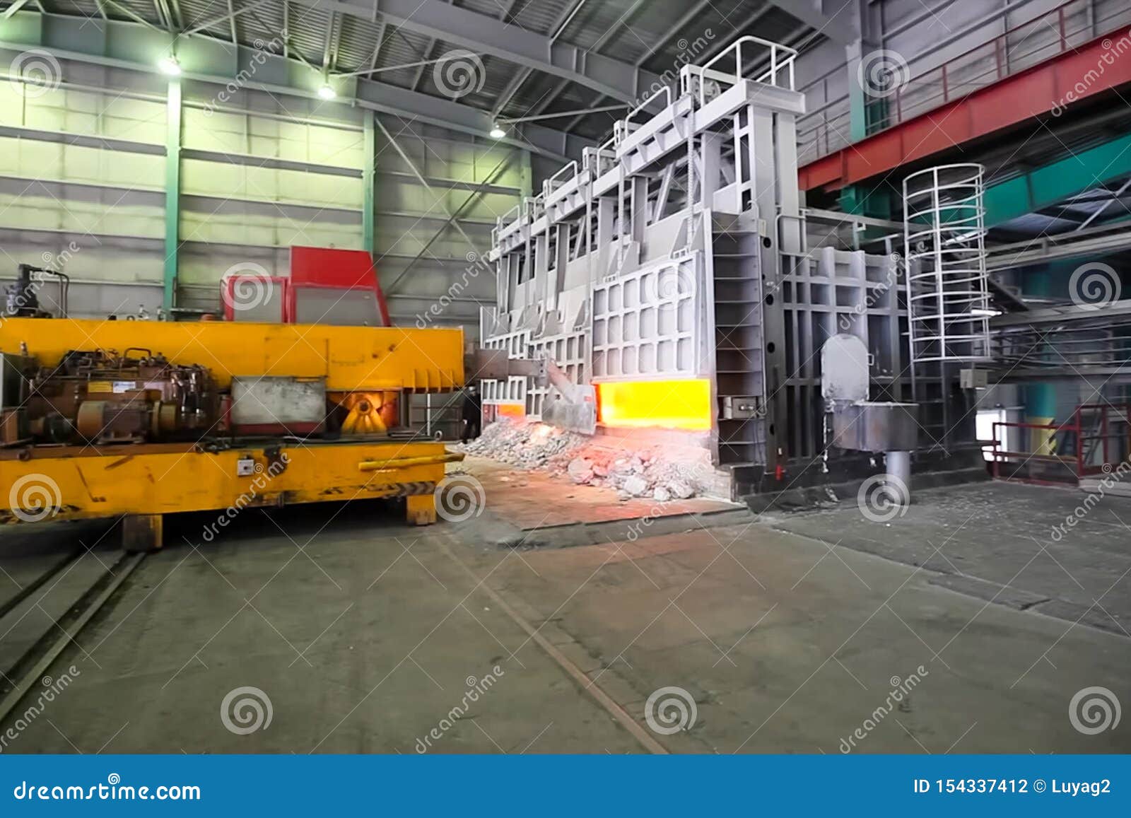Metal Smelter, Open Hearth Furnace Stock Photo - Image of factory, cast ...
