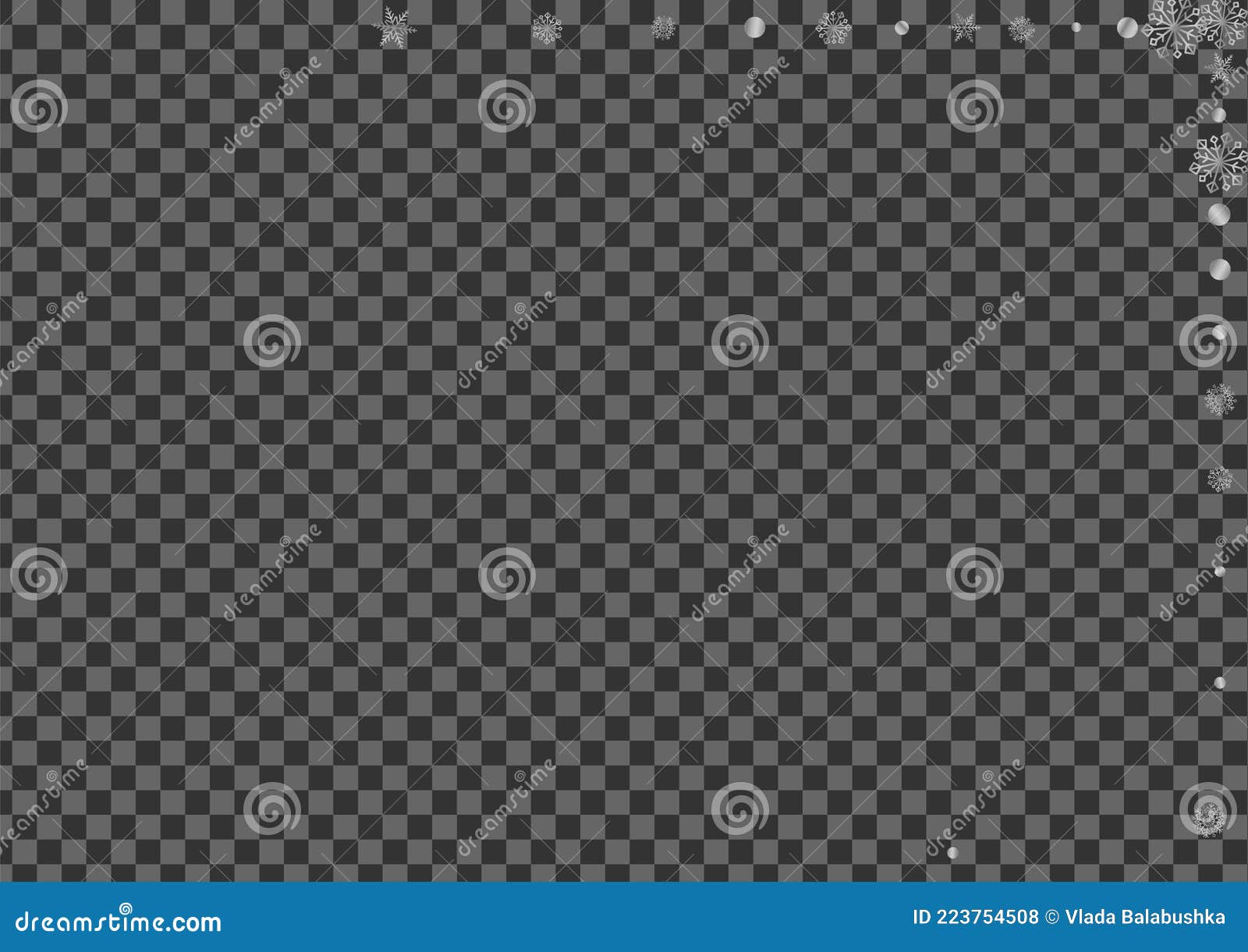 Metal Snowflake Background Transparent Vector. Snow Crystal Pattern ...