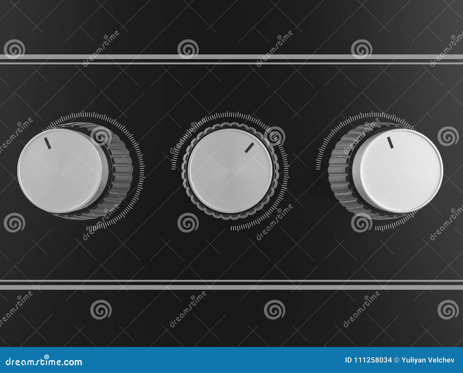 Control knobs stock illustration. Illustration of interface - 111258034