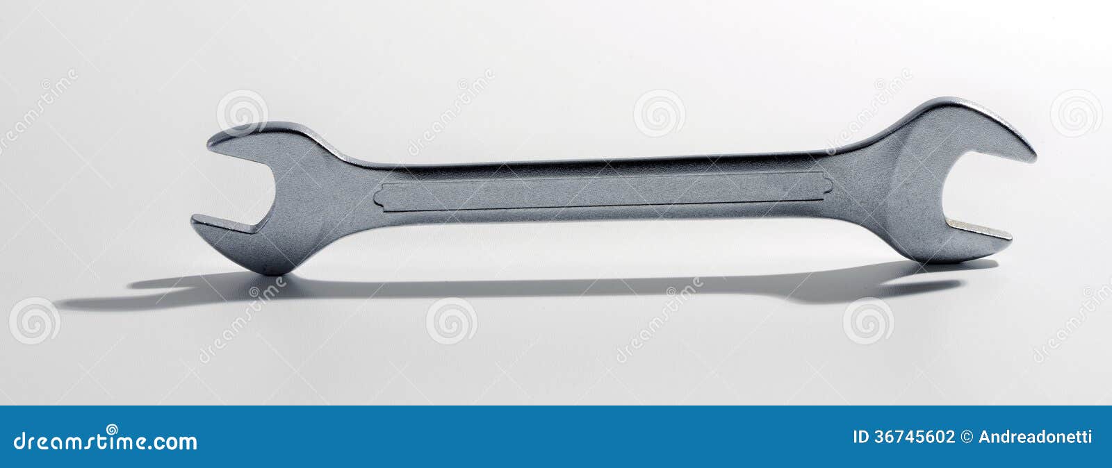 Metal Spanner Standing on Edge Stock Photo - Image of repair, hardware ...