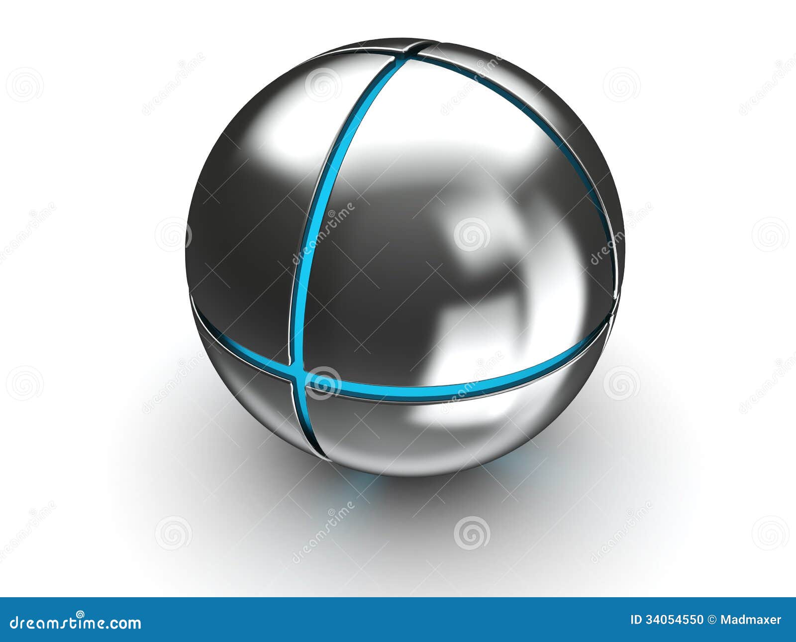 Metal Sphere In Sphere Light