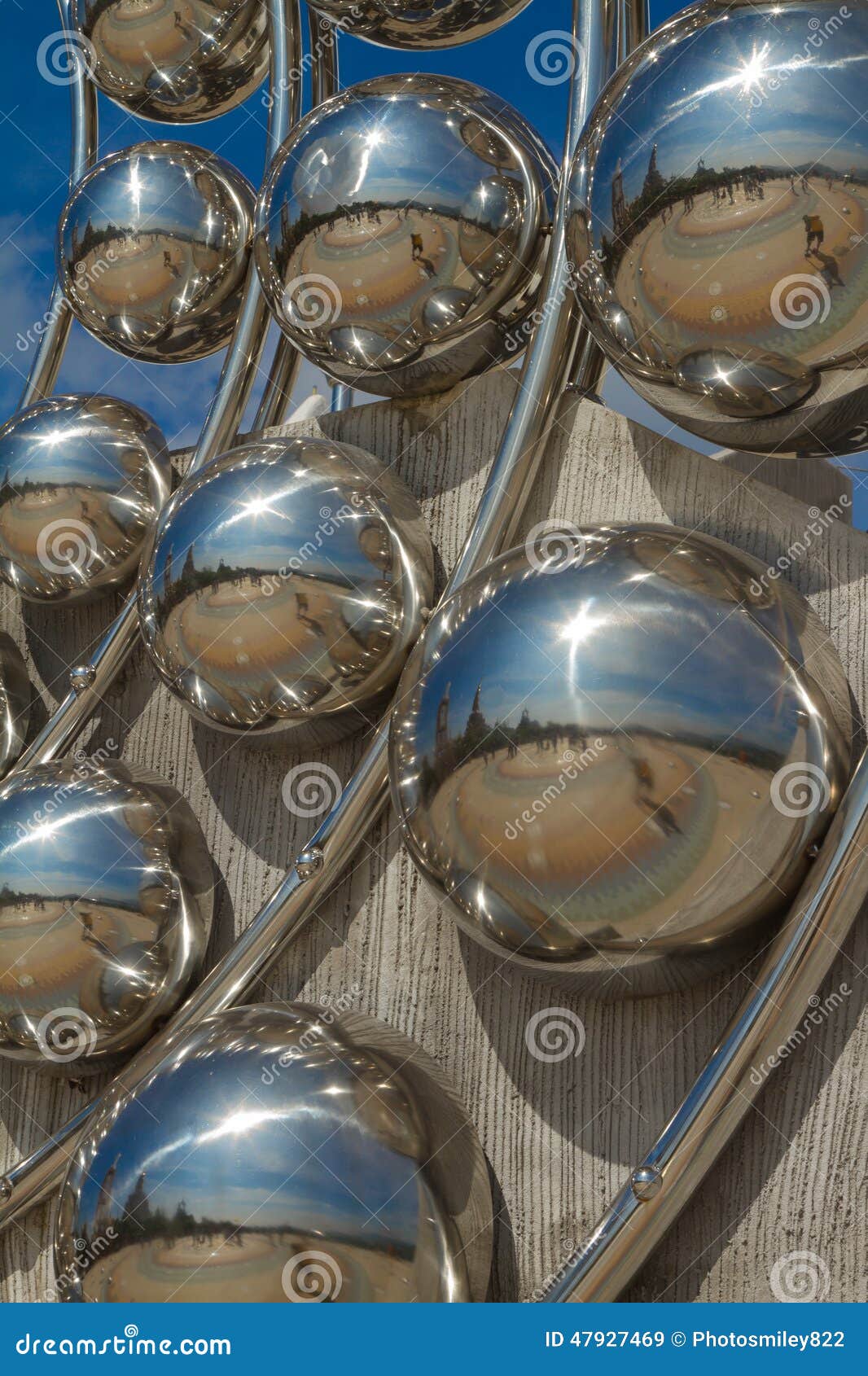 Metal sphere stock image. Image of building, architecture - 47927469
