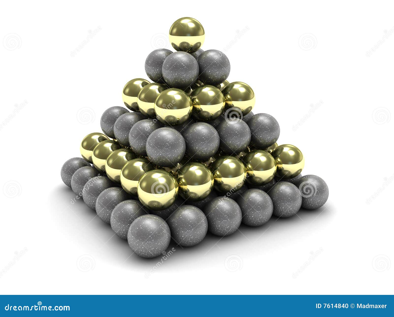 Metal spheres stock illustration. Illustration of abstraction - 7614840