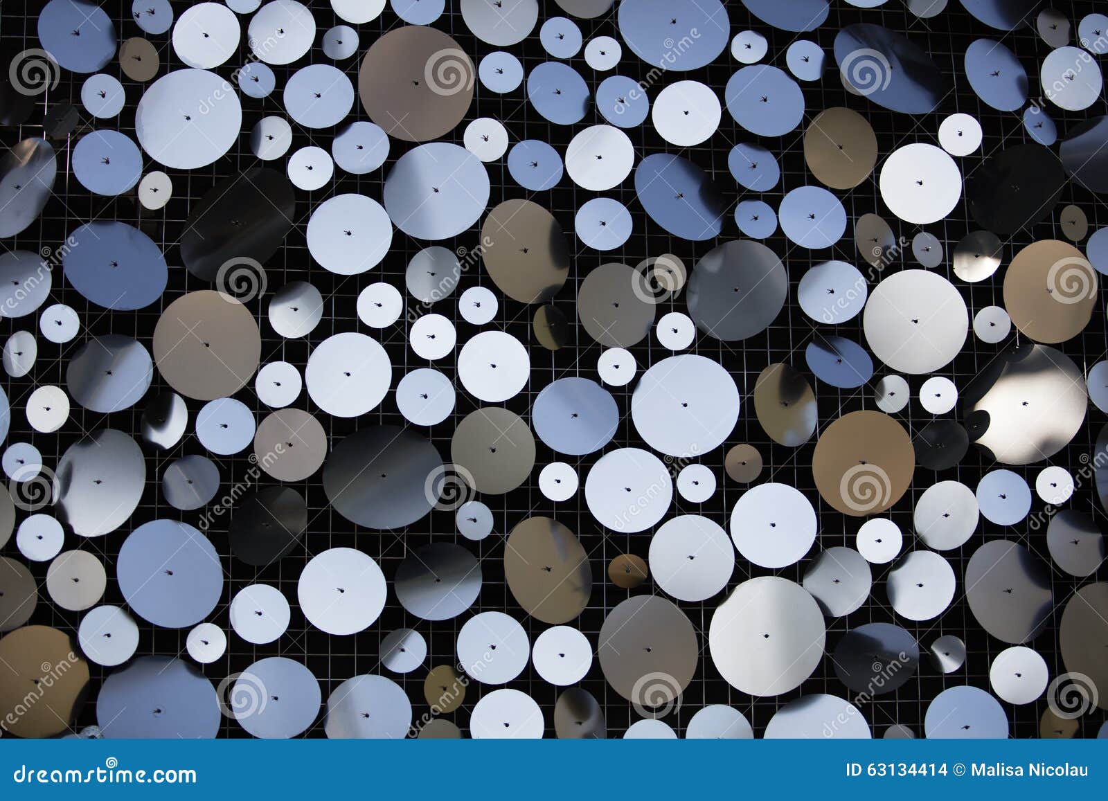 Metal Spheres Creating a Textured Background Stock Photo - Image of ...