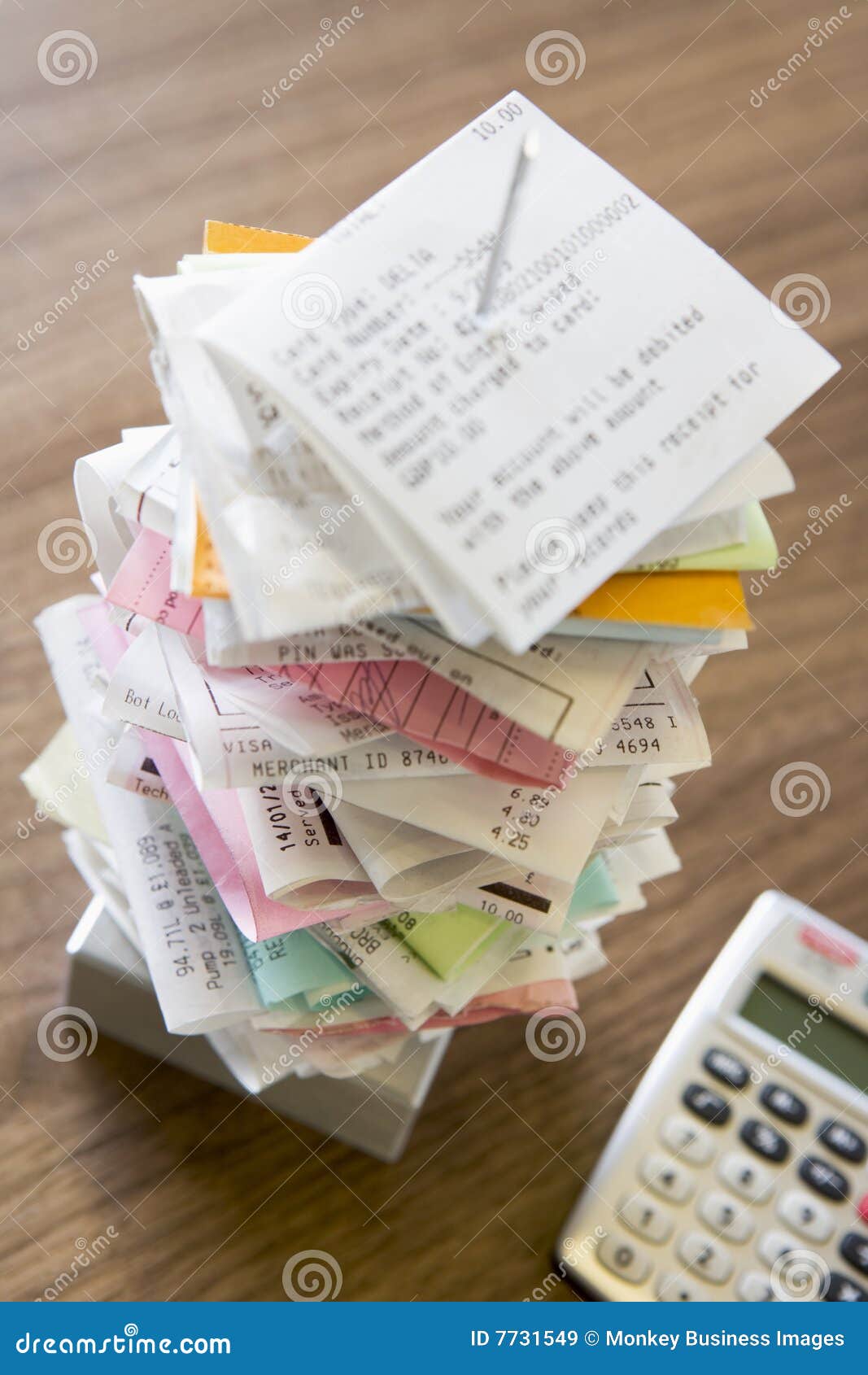 Metal Spike File with Bills Stock Image - Image of financial, metal ...