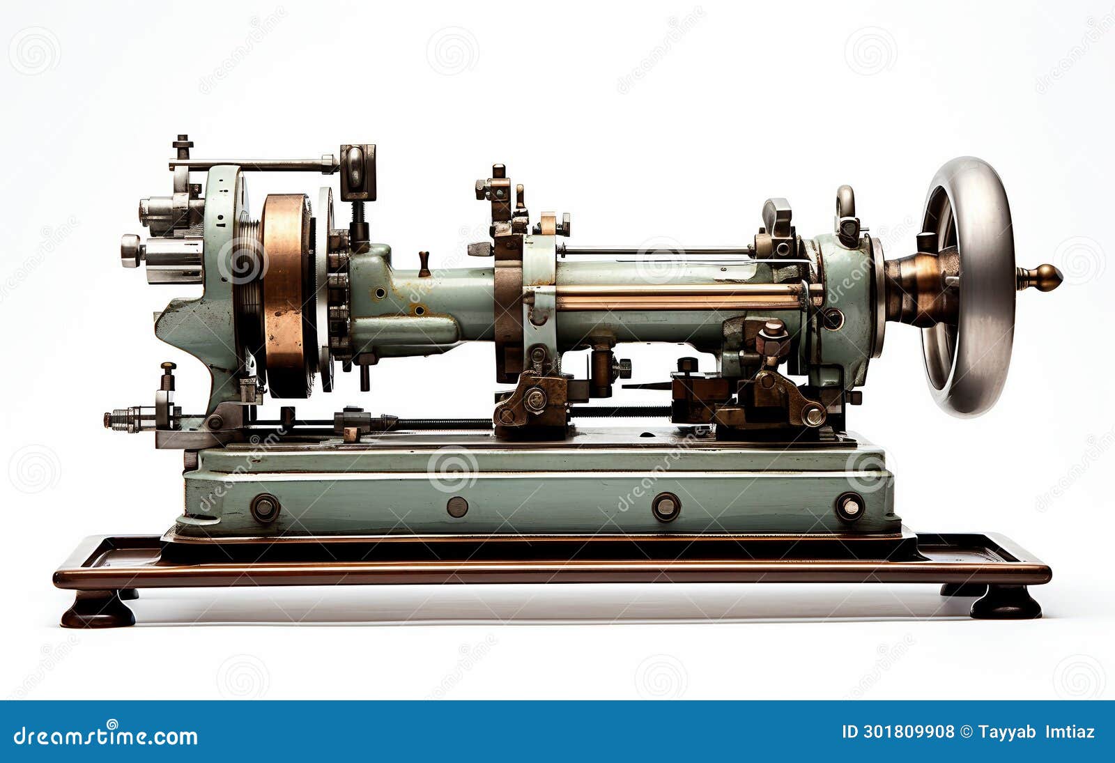Metal Spinning Lathe Isolated On Transparent Background. Stock Photo ...