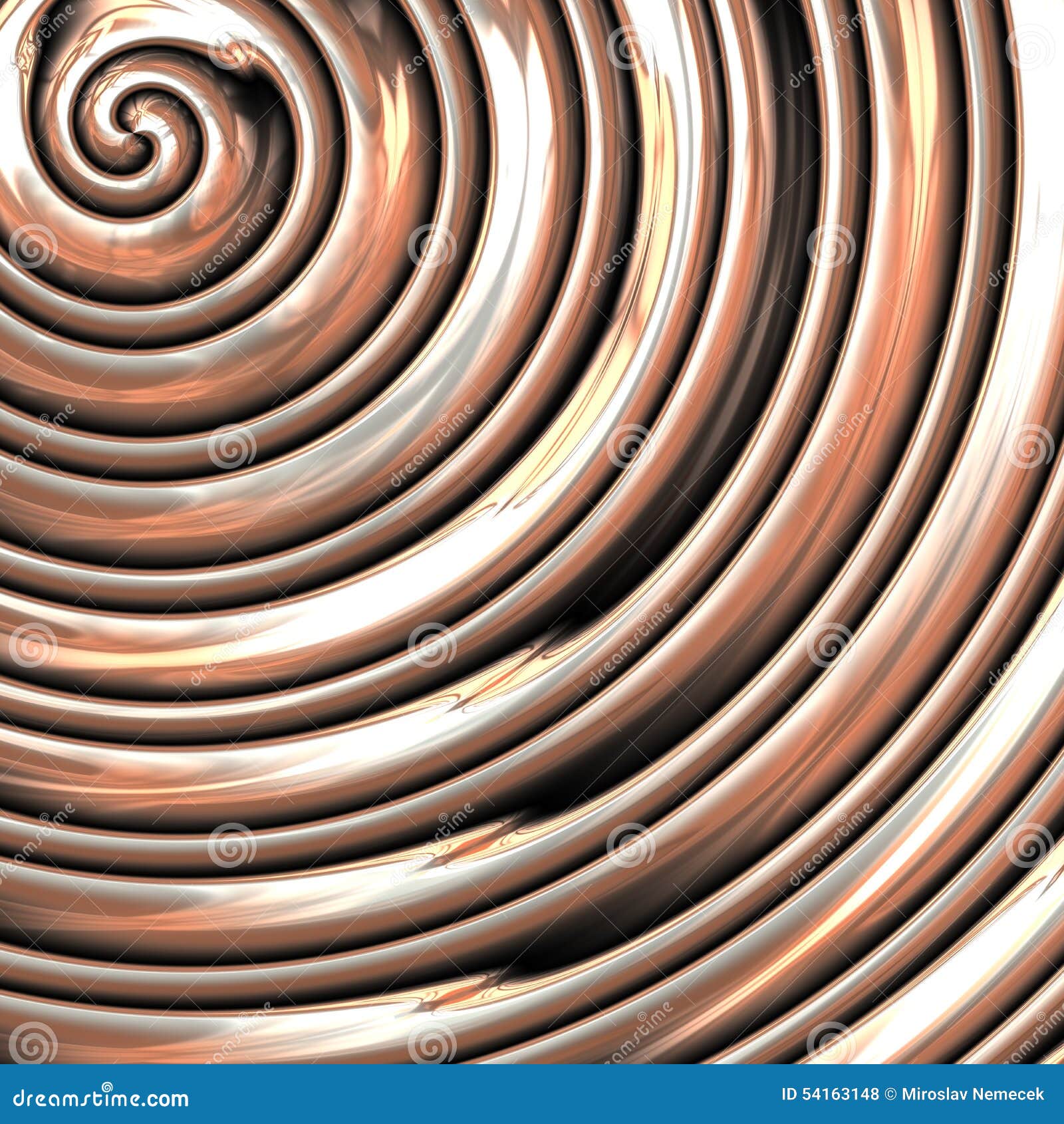 Metal Spiral Generated Texture Stock Illustration - Illustration of ...