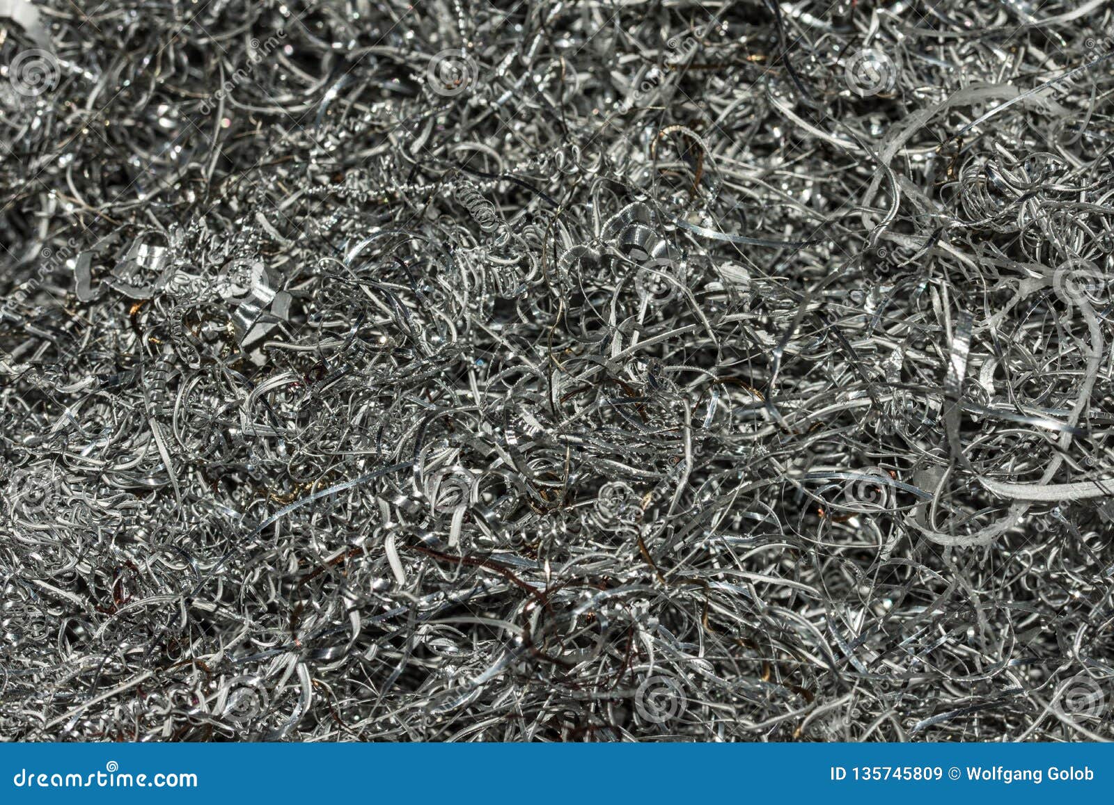 Metal splinter close-up stock image. Image of processing - 135745809