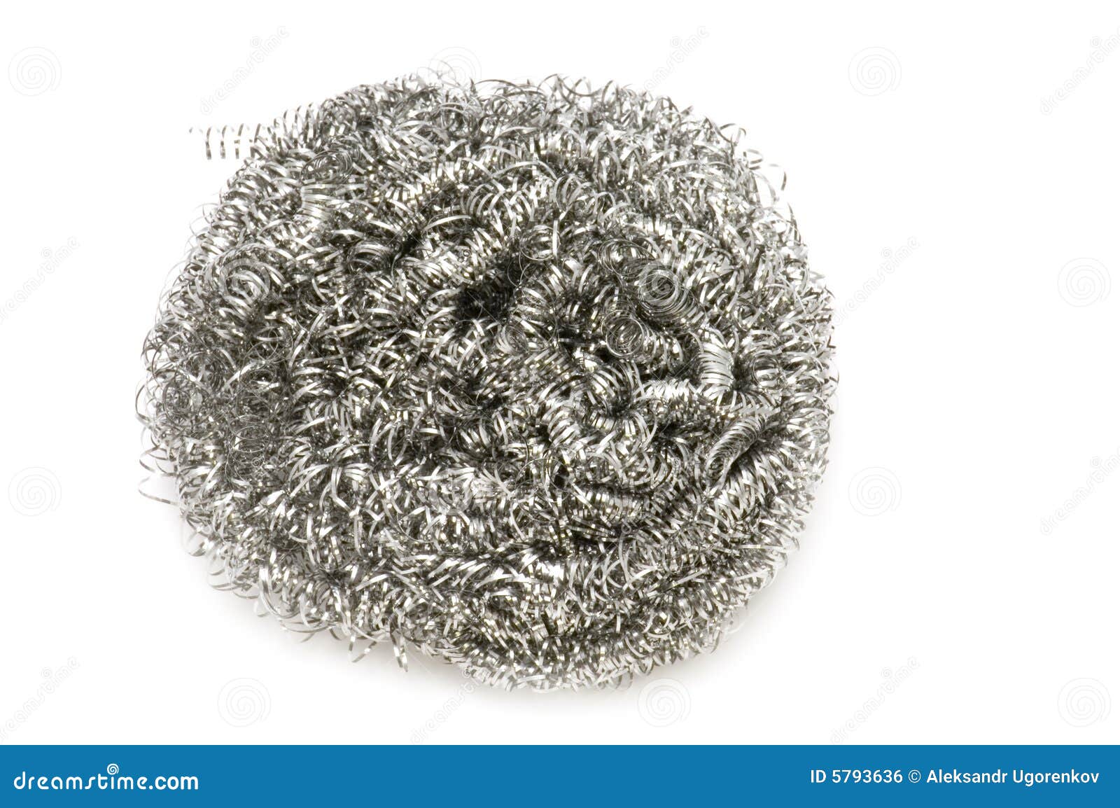 Metal sponge on white stock photo. Image of utensils, elastic - 5793636