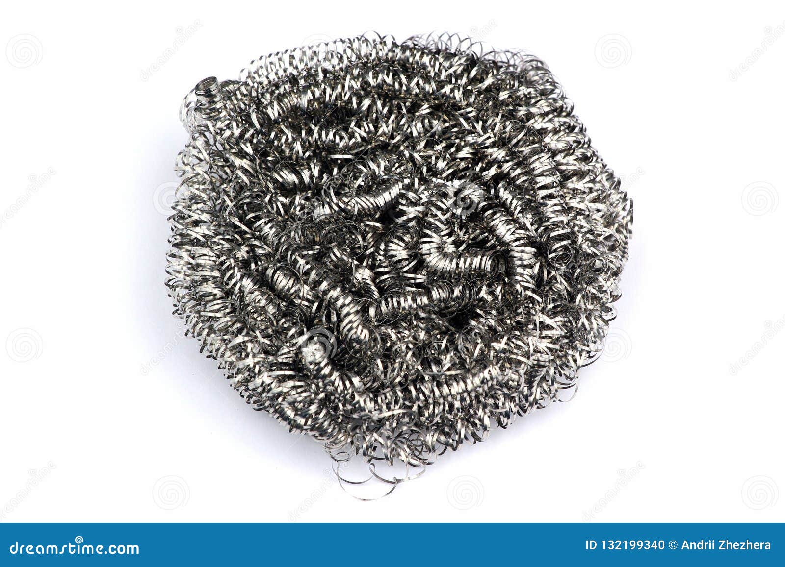 Metal Sponge on White Background Stock Photo - Image of equipment, ball ...