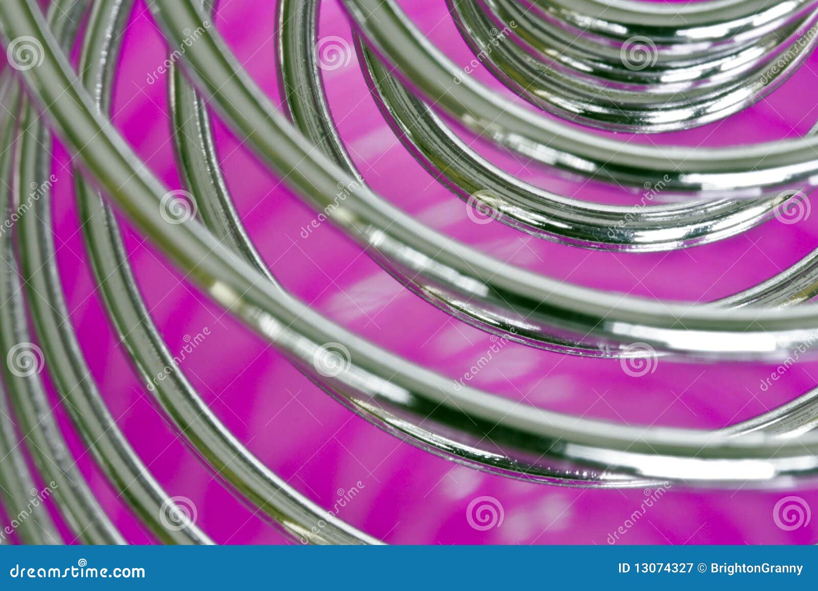 An Abstract of a Metal Spring. Stock Image - Image of background, metal ...