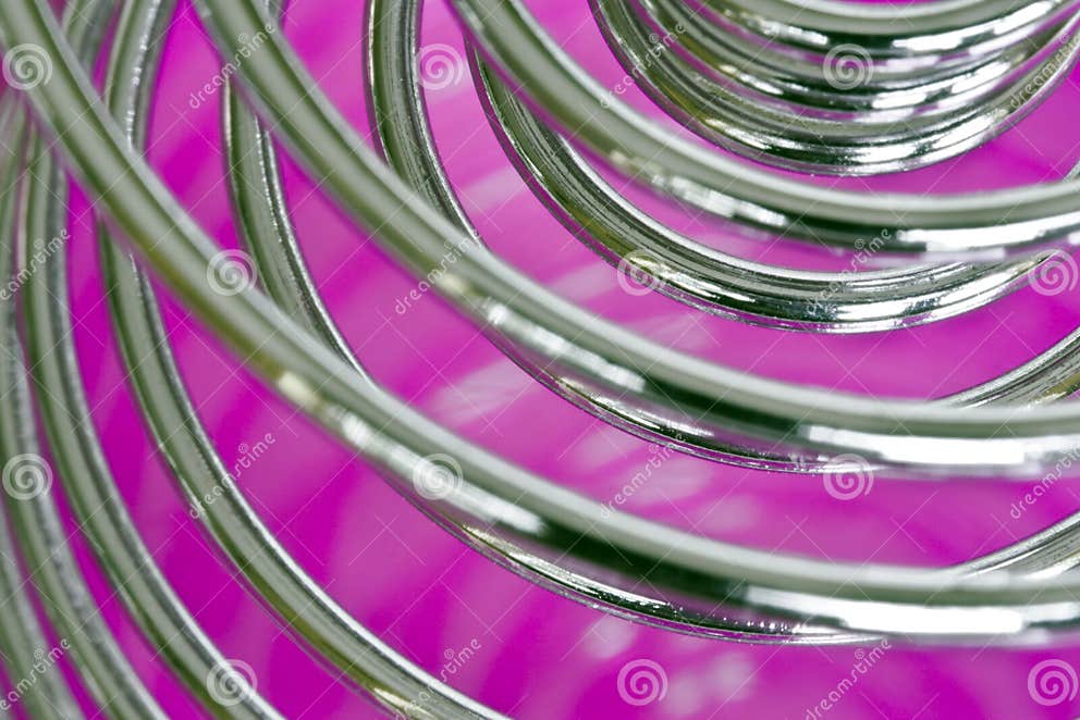 An Abstract of a Metal Spring. Stock Image - Image of background, metal ...