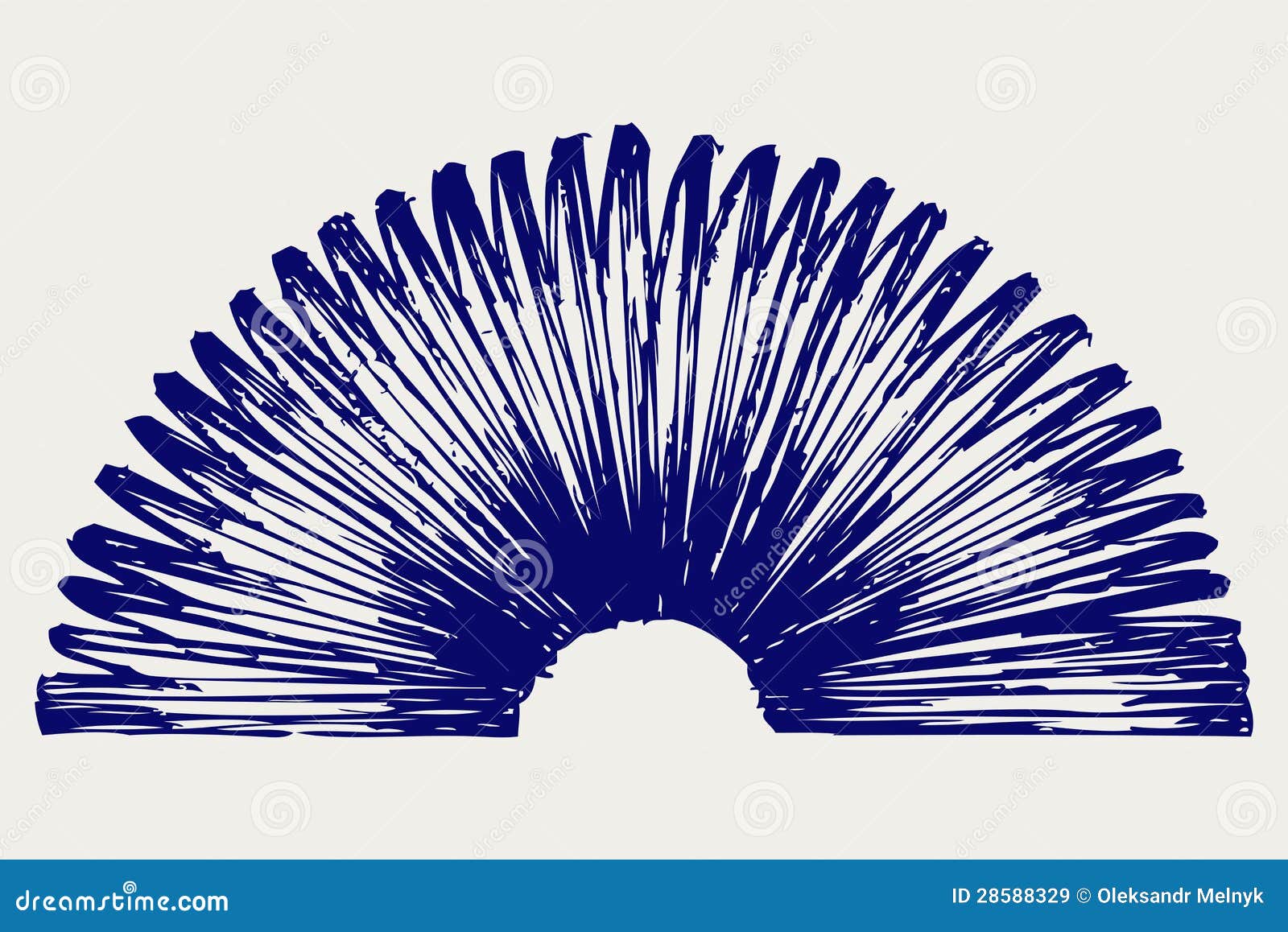 Metal spring stock vector. Illustration of macro, industry - 28588329