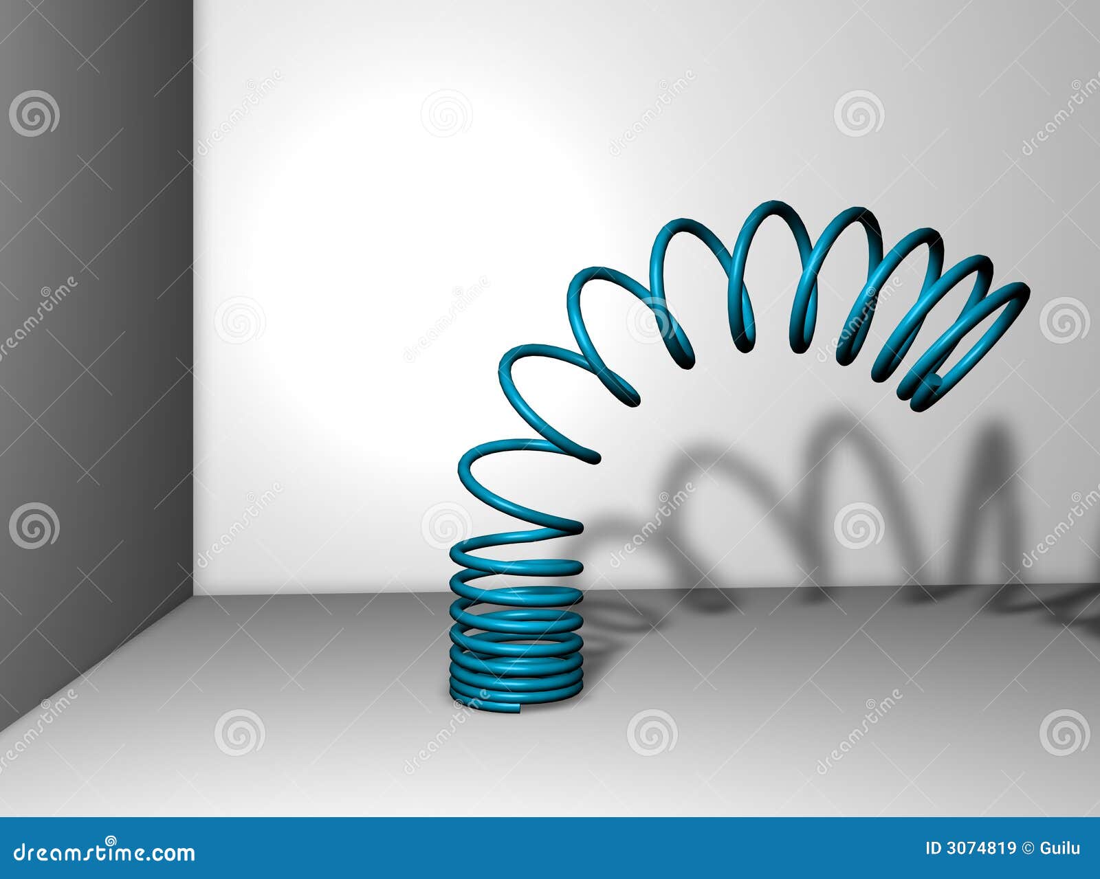 Metal spring stock illustration. Illustration of simple - 3074819