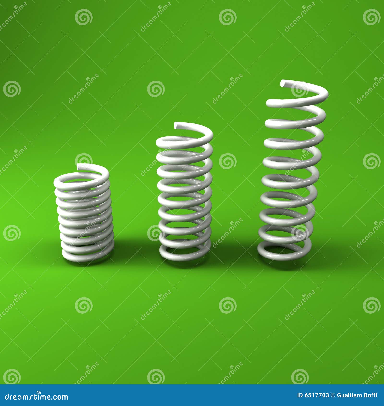 Metal Spring Silver Realistic Set With Swirls Isolated Vector ...