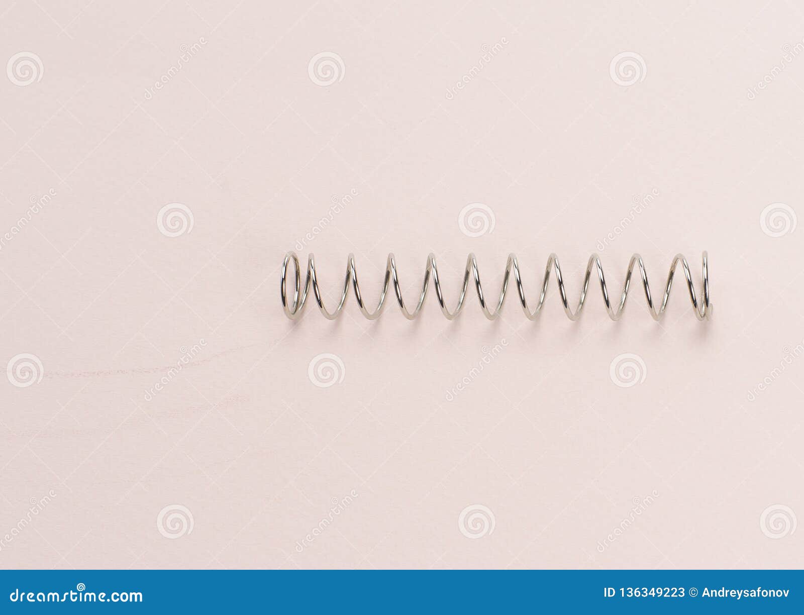 Metal Spring on the Background Stock Image - Image of strength ...