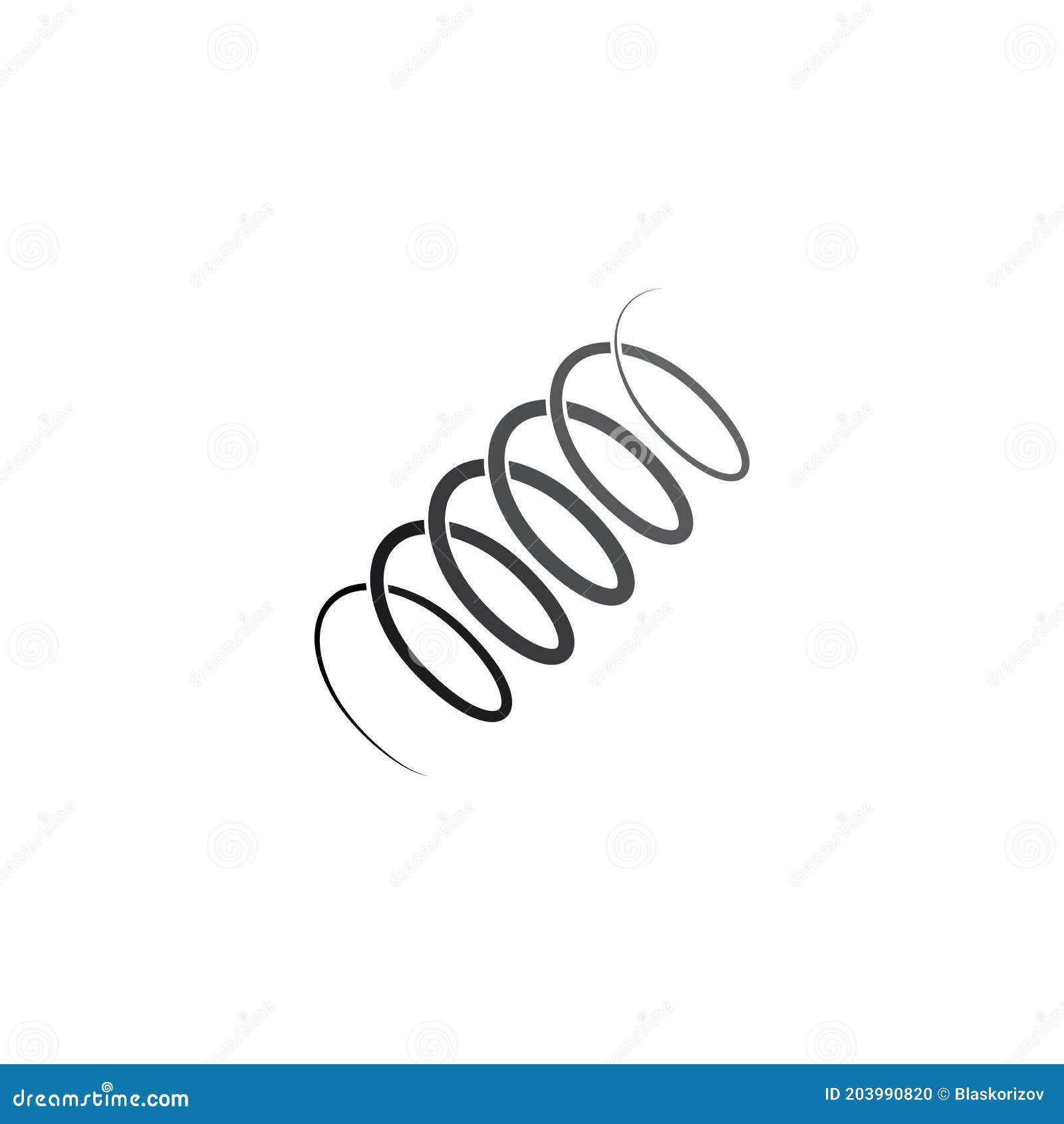 Metal Spring Coil Logo Icon Vector Symbol Element Stock Vector ...