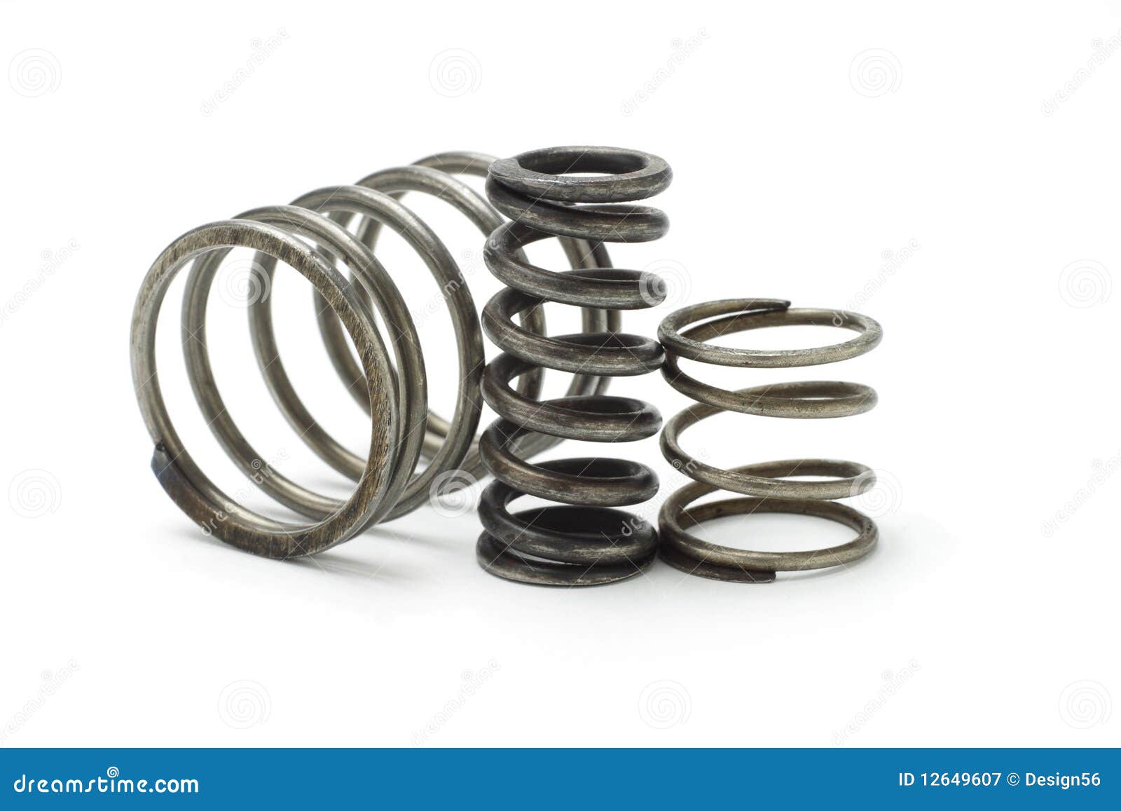 Metal spring coils stock image. Image of curve, material - 12649607