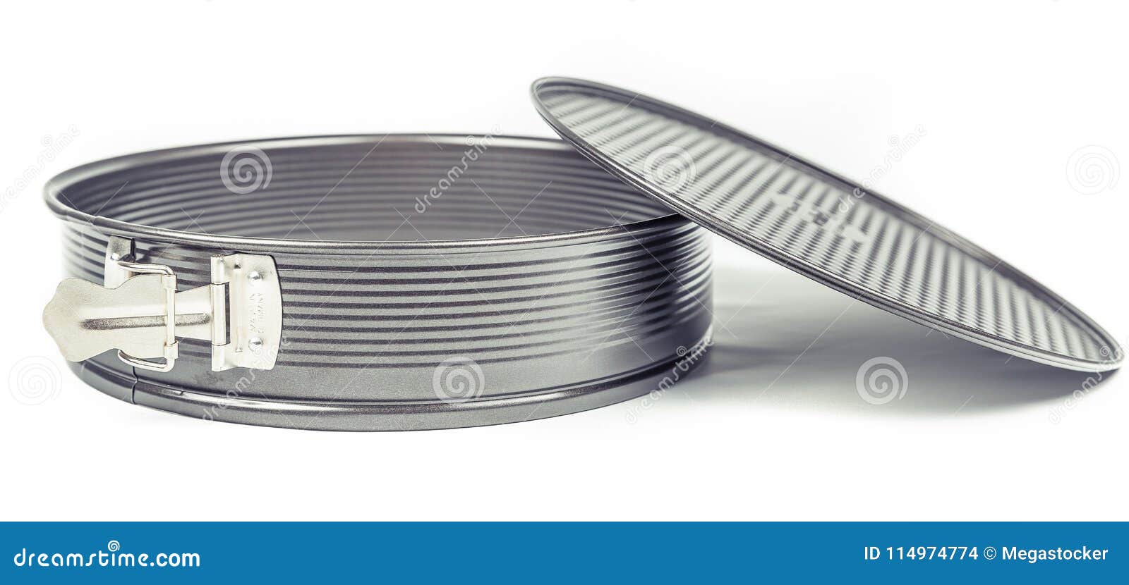 Metal Spring Form for Bakery Stock Photo - Image of cooking, crust ...