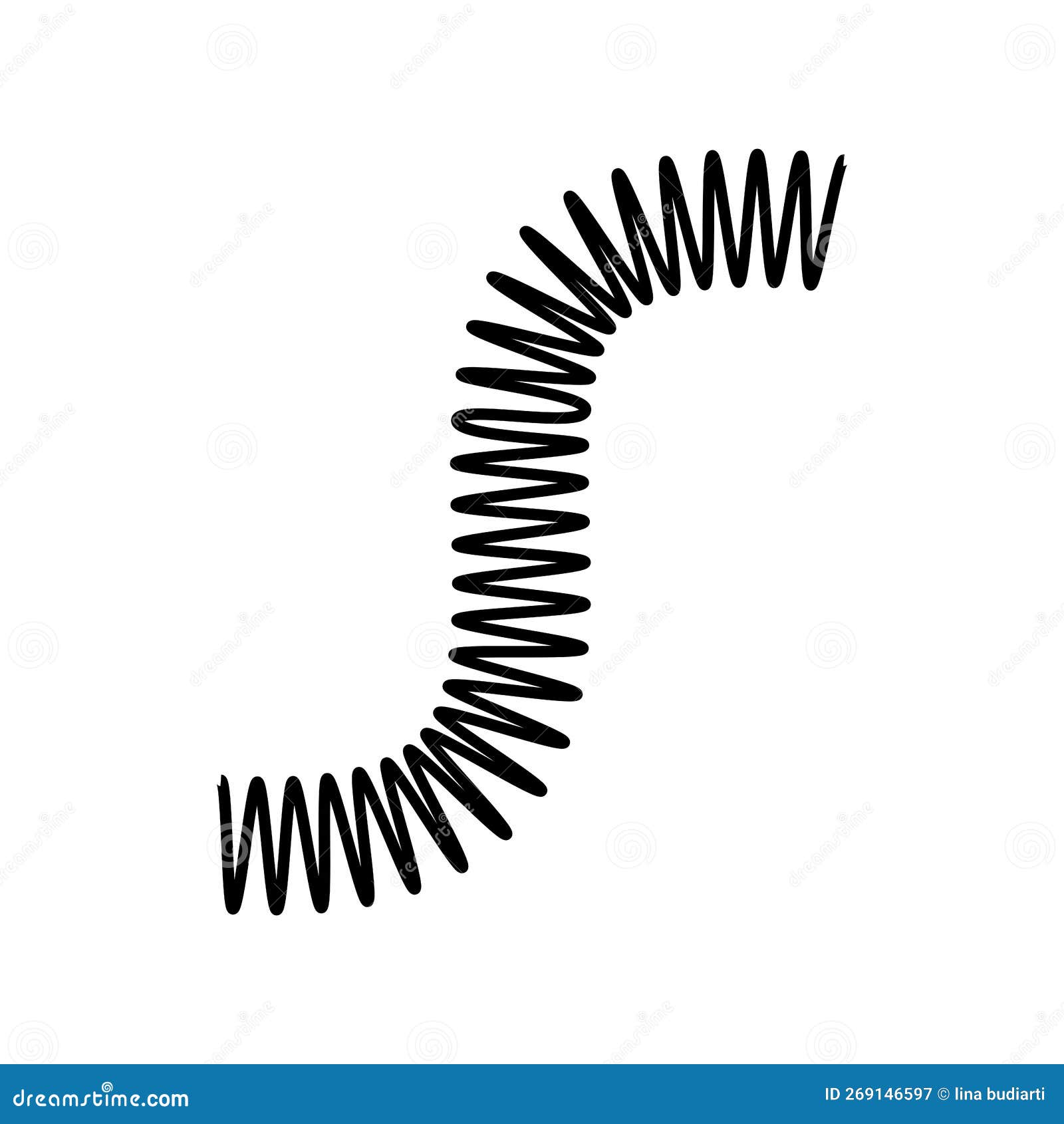 Metal spring icon stock vector. Illustration of coil - 269146597