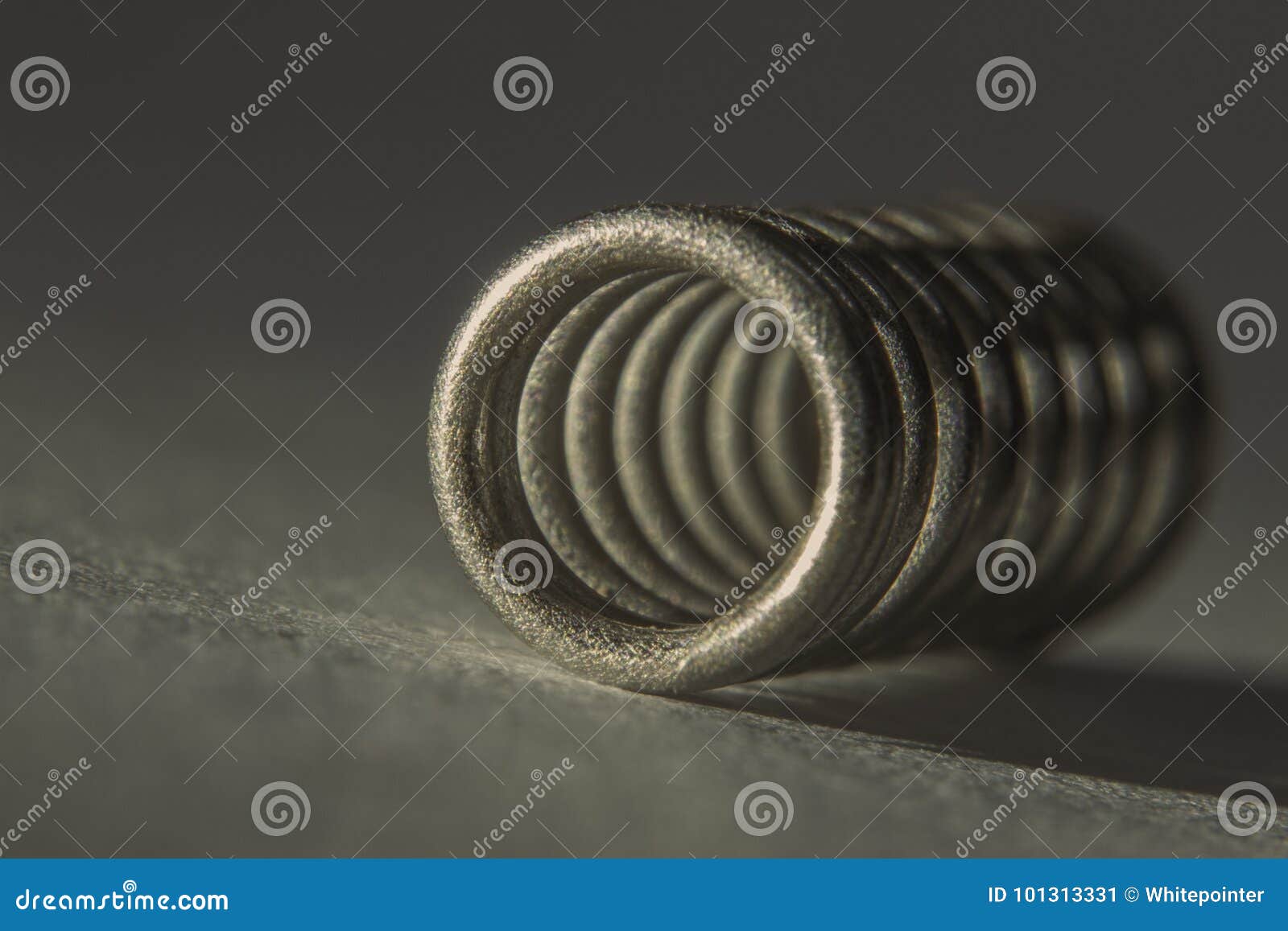 Macro shot metal Spring stock image. Image of metal - 101313331