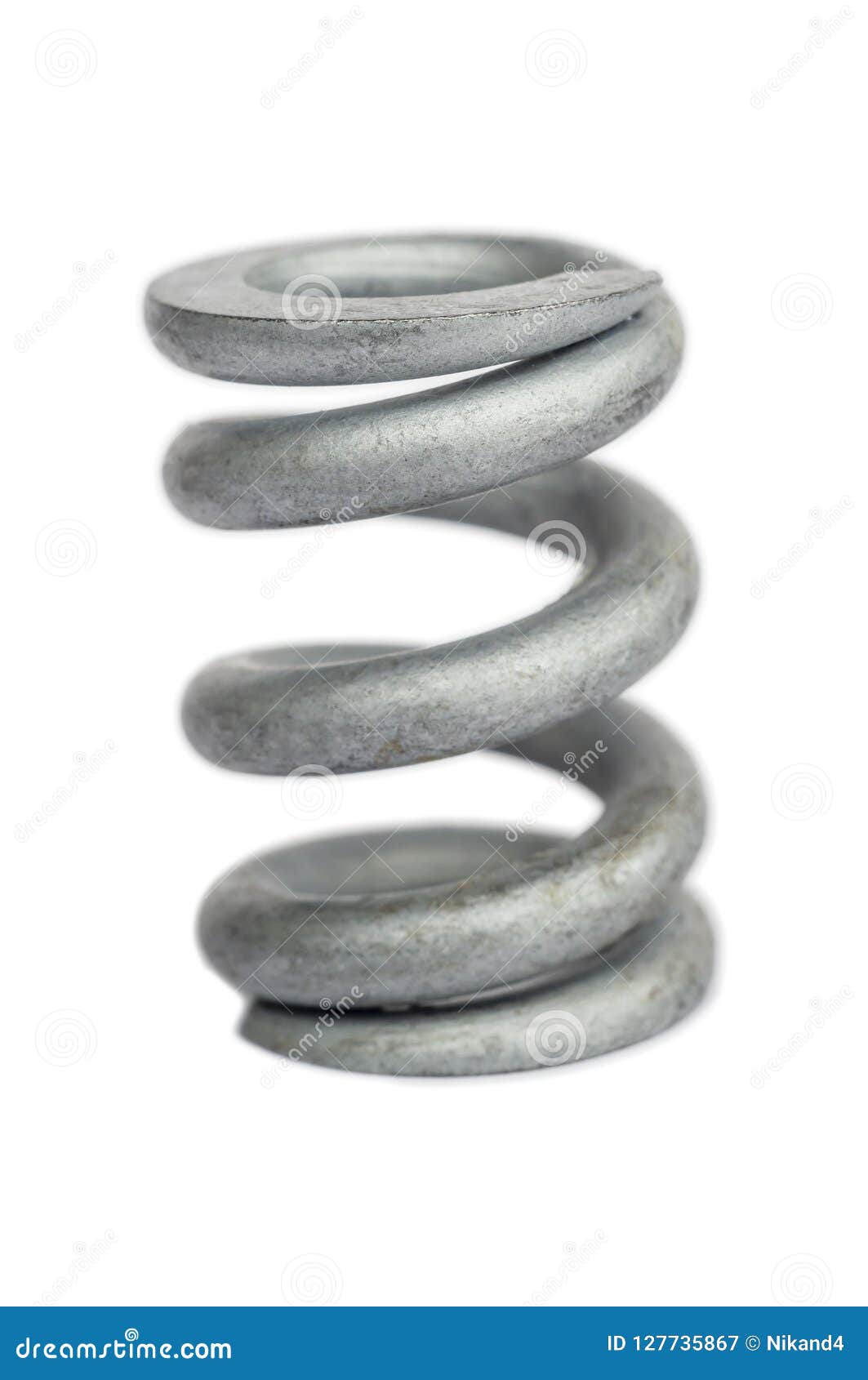 Industrial Metal Spring Isolated Stock Image - Image of object, spring ...
