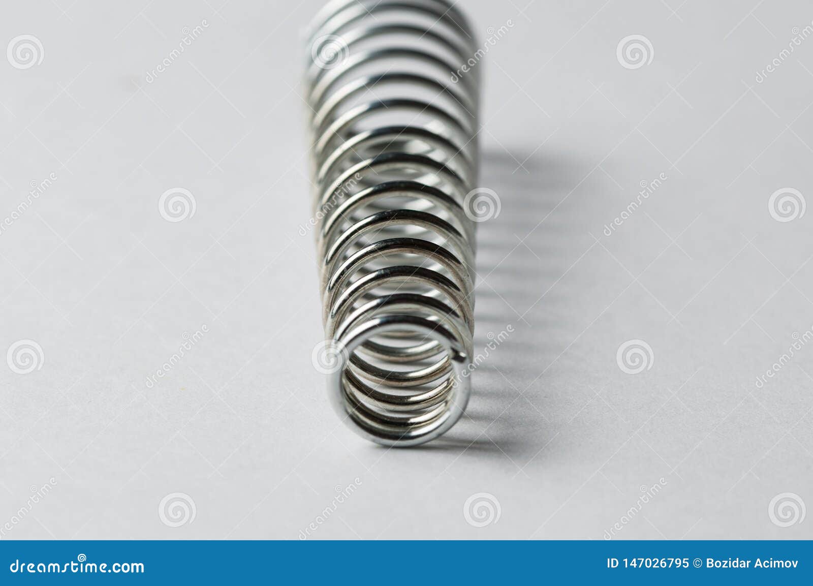 Metal Spring Isolated on White Background Stock Image - Image of single ...