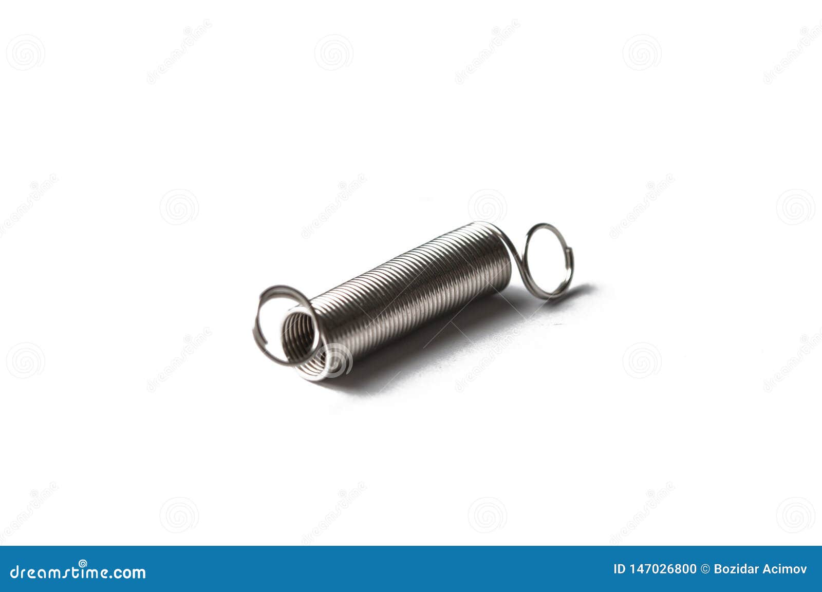 Metal Spring Isolated on White Background Stock Photo - Image of bounce ...