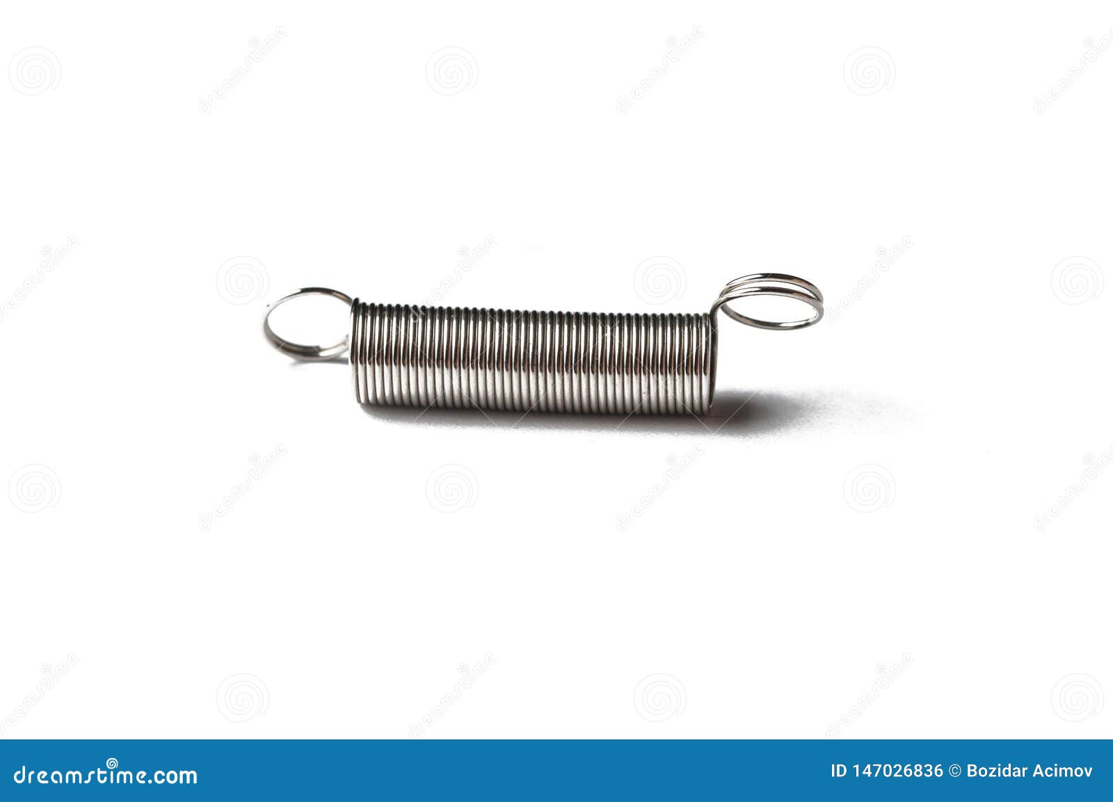 Metal Spring Isolated on White Background Stock Photo - Image of ...