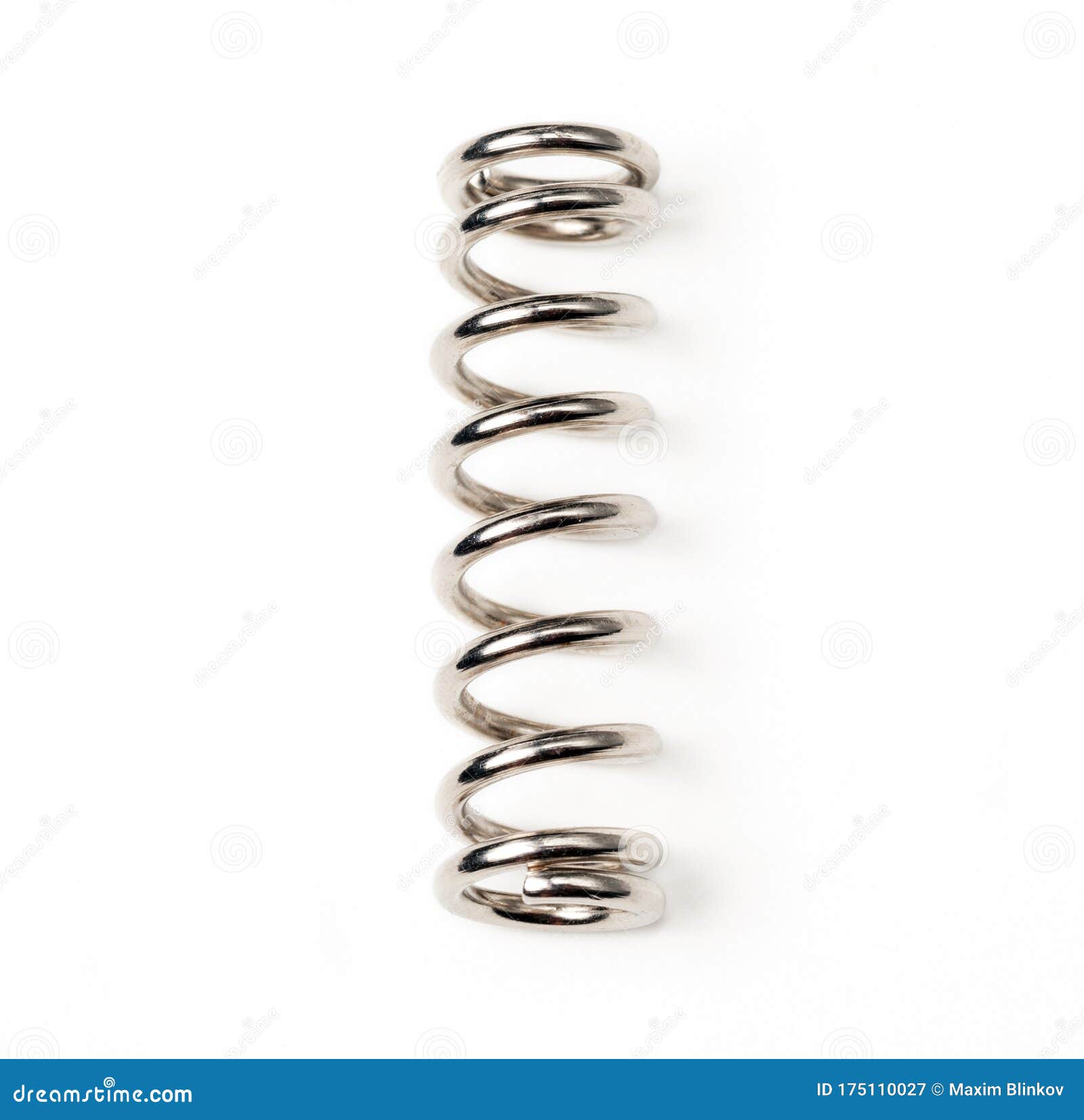 Metal spring close up stock image. Image of shape, closeup - 175110027