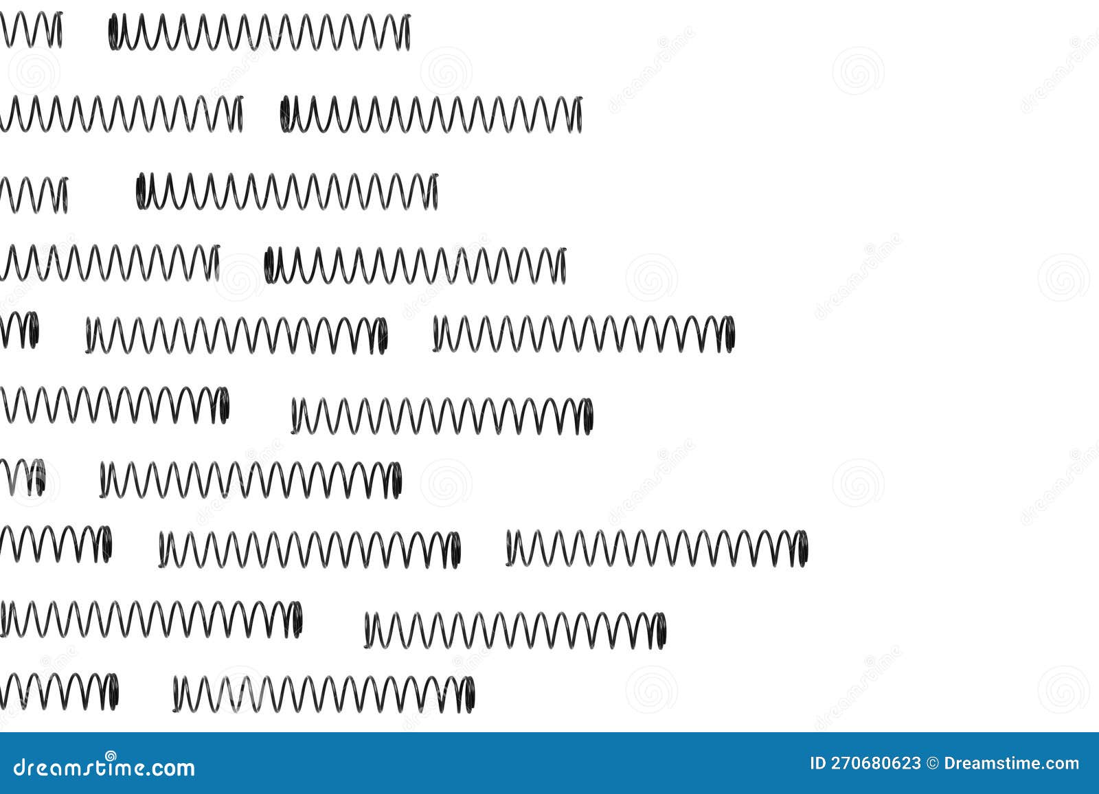 Metal Spring Isolated on White Stock Image - Image of spiral, circle ...