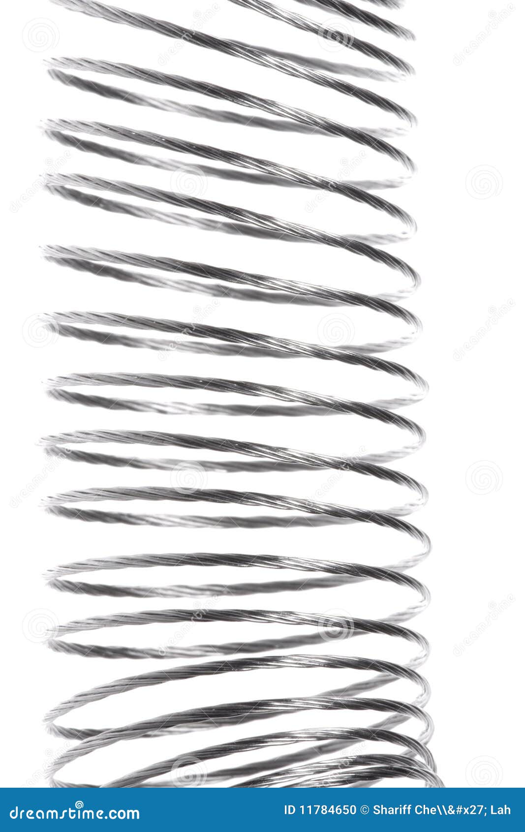 Metal Spring Macro Isolated Stock Photo - Image of metal, coils: 11784650