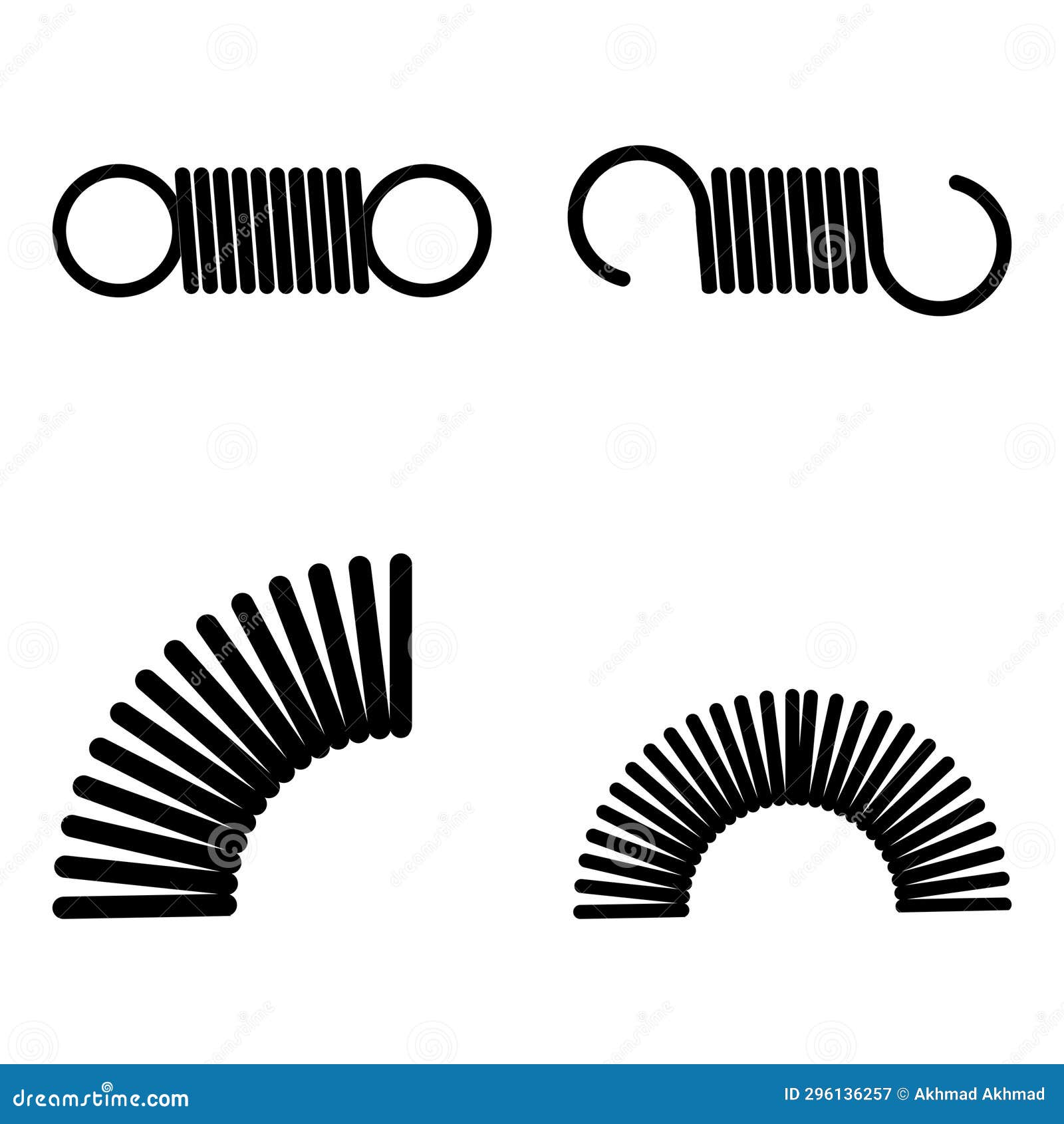 Metal spring vector icon stock vector. Illustration of equipment ...