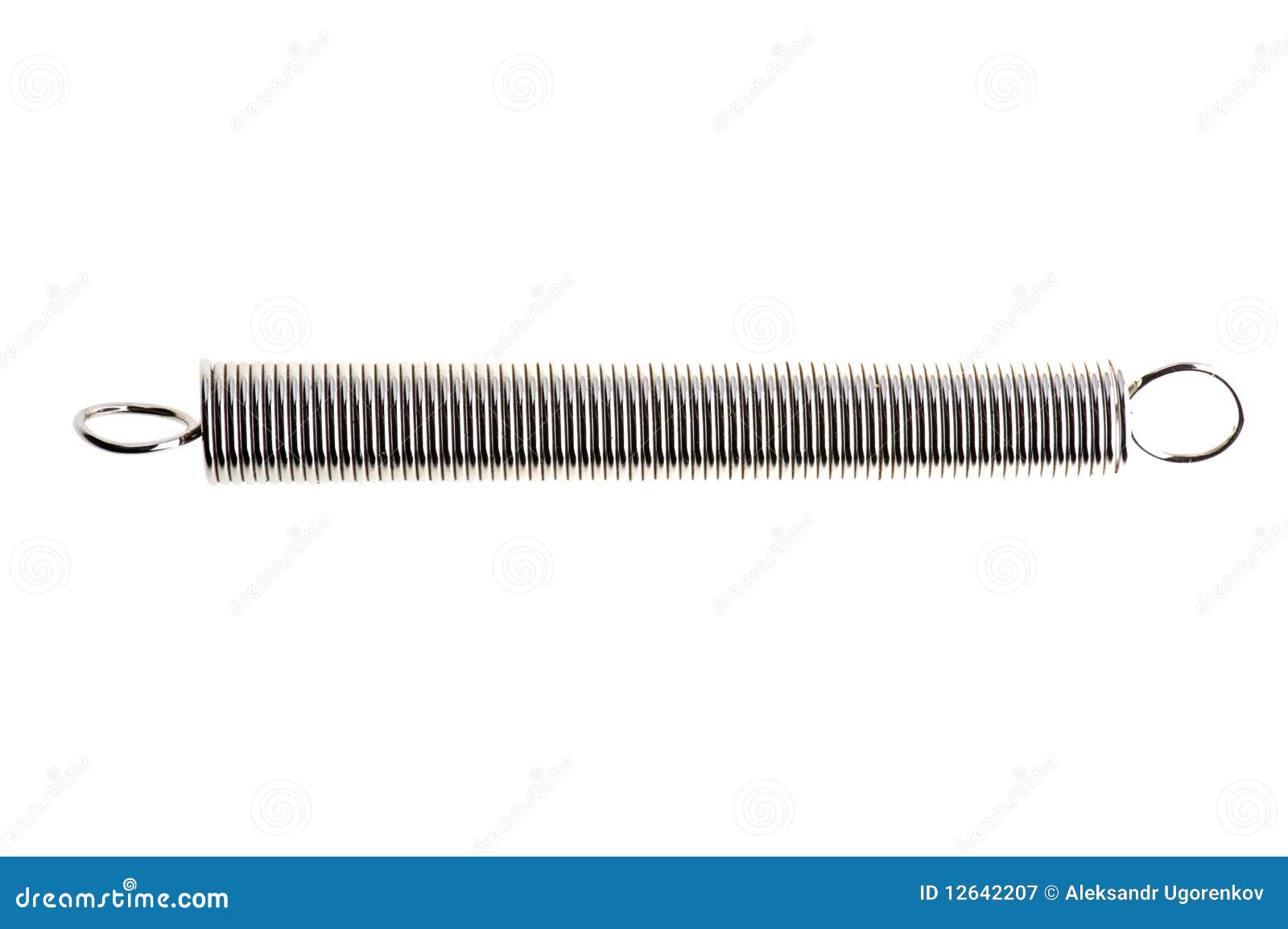 Metal Spring on White Background Stock Image - Image of engine, spear ...