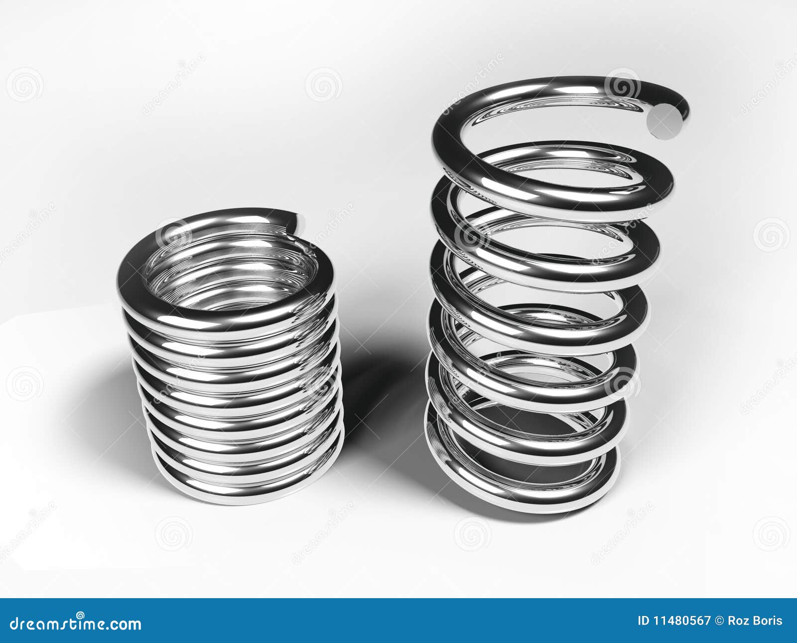 Metal springs stock illustration. Illustration of spiraling - 11480567
